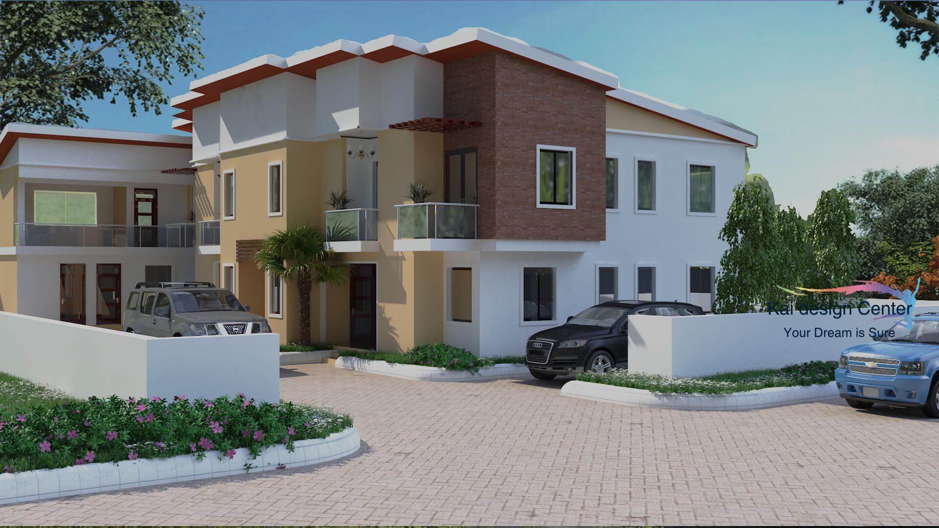 3d Villa Rendering Architecture