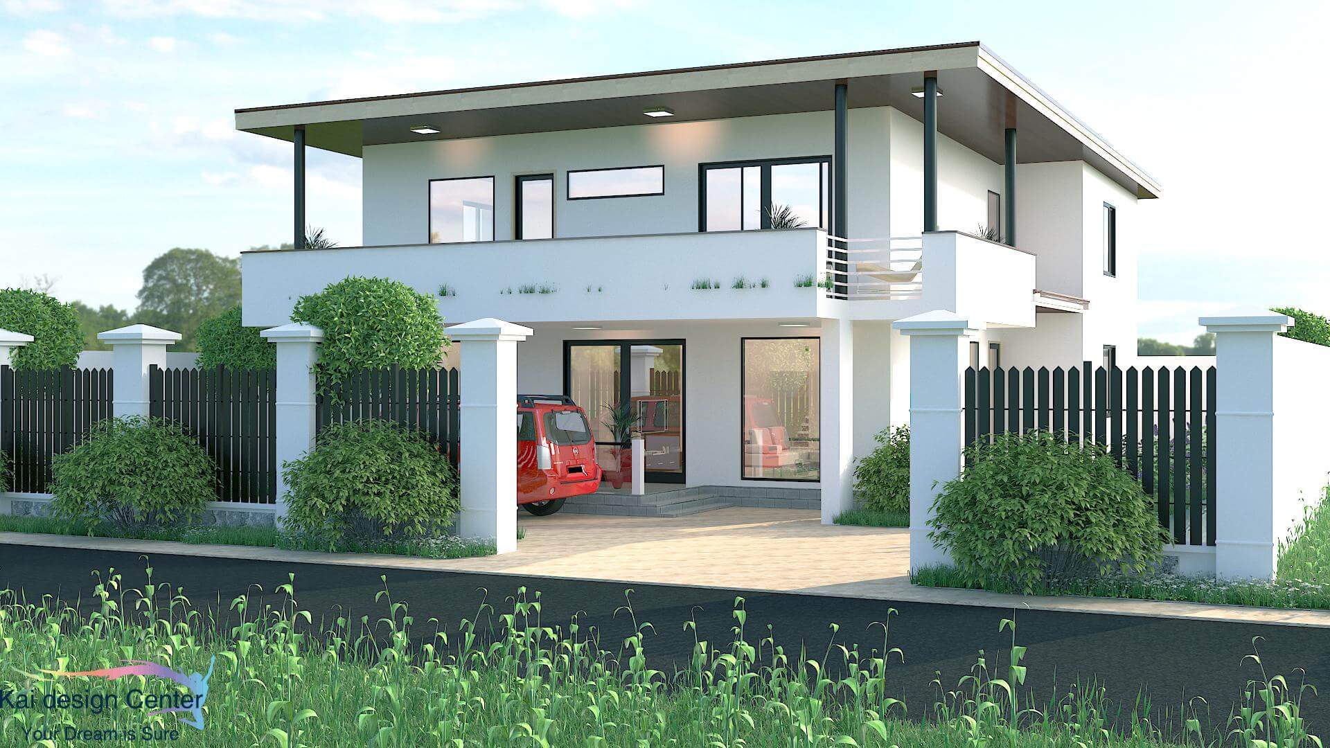 villa 3D Render, Digital Art by kaipascal