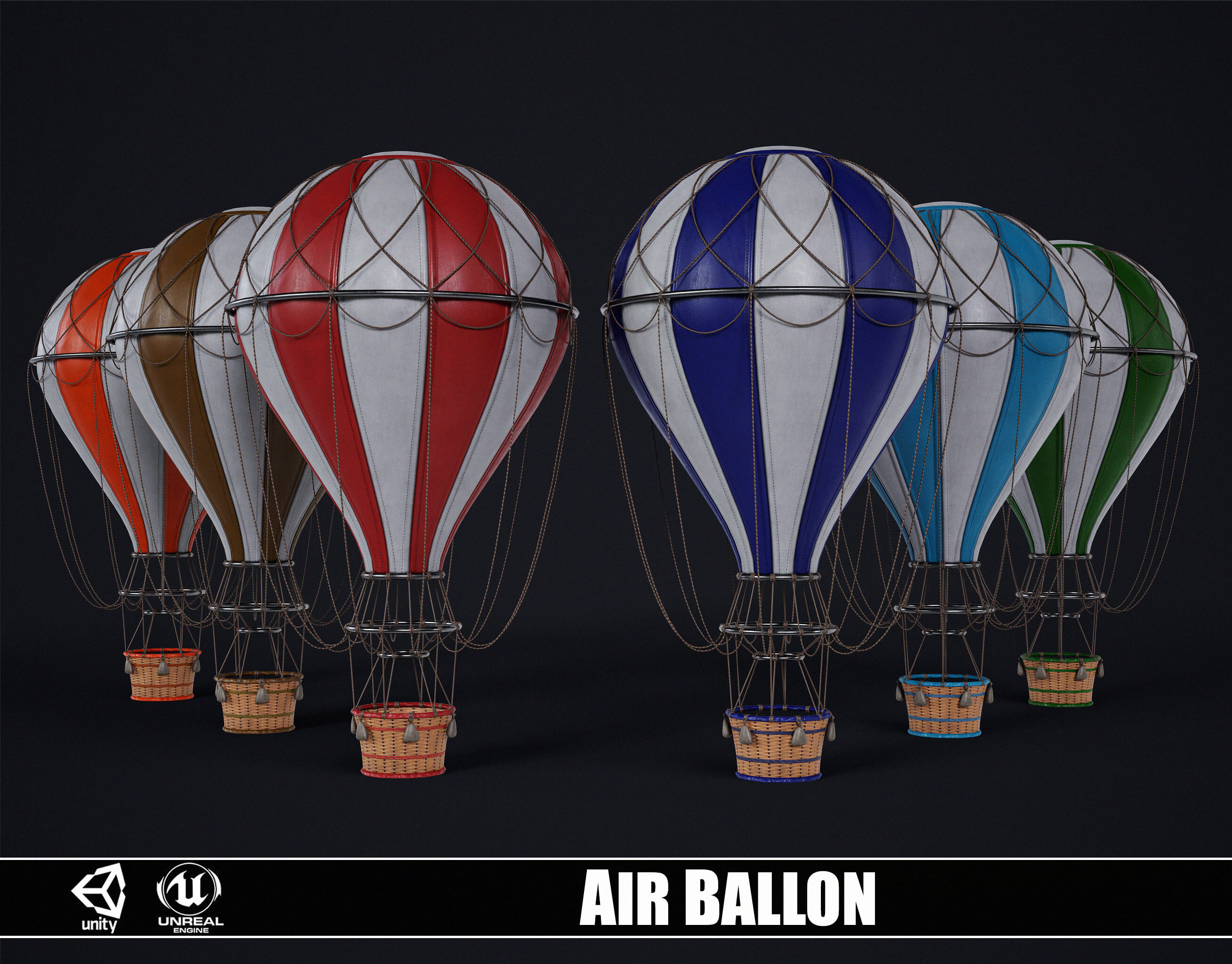 Hot Air Ballon - 3D Model by Kaipis