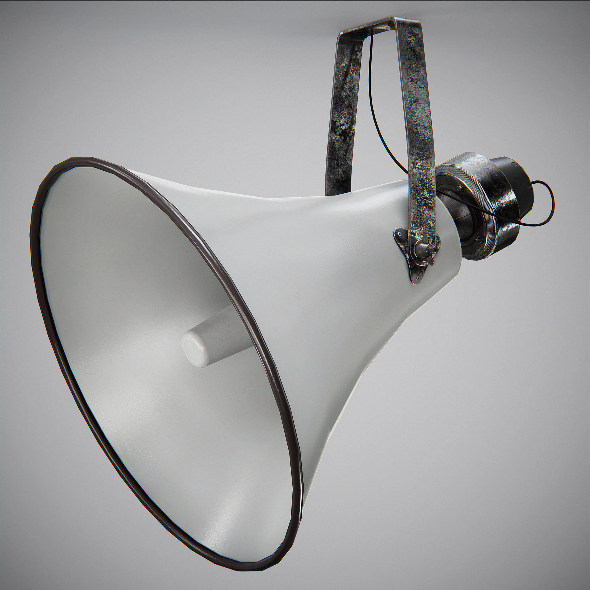 Military Horn Speaker Siren - 3D Model by Kaipis