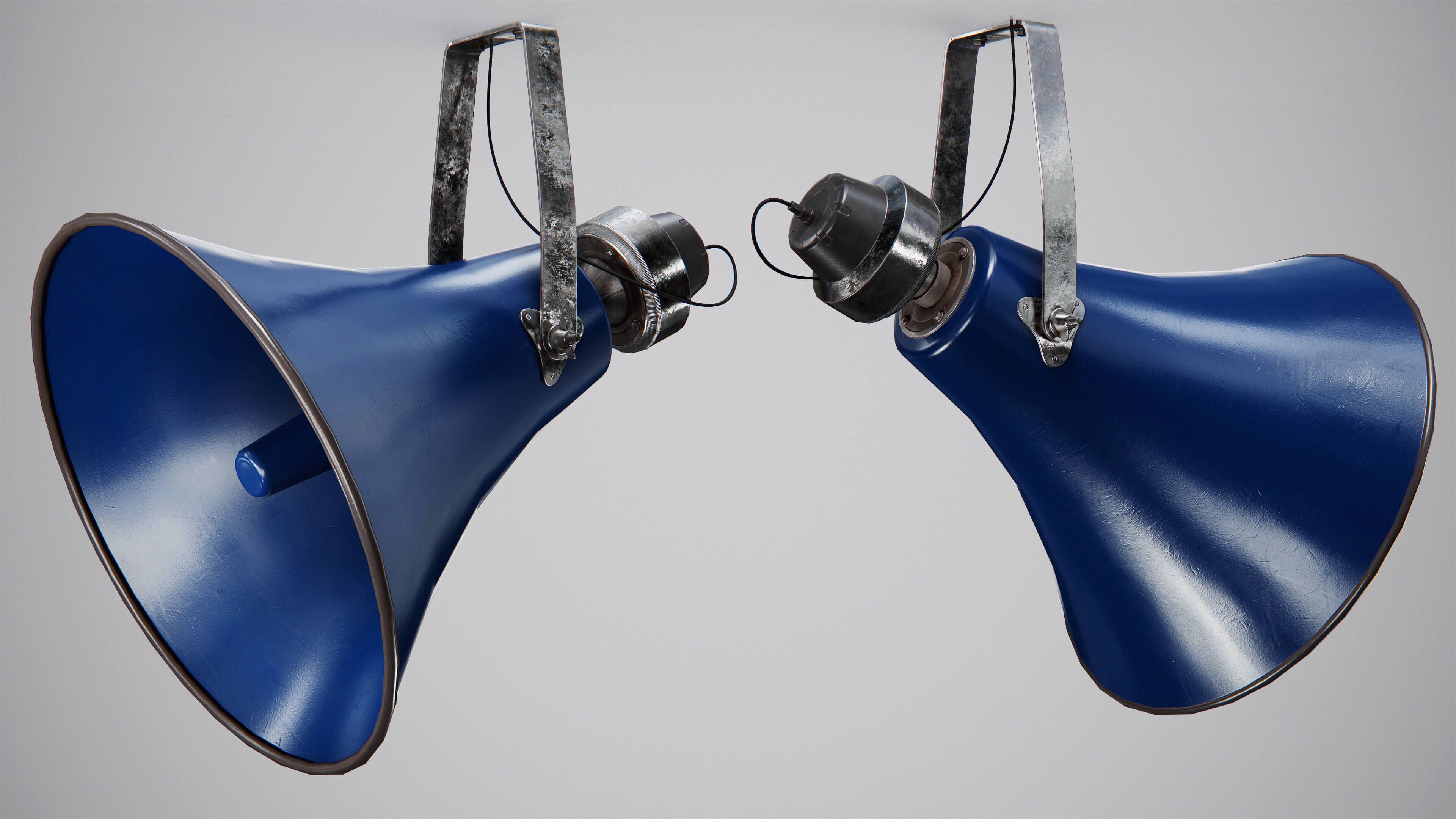 Military Horn Speaker Siren - 3D Model by Kaipis