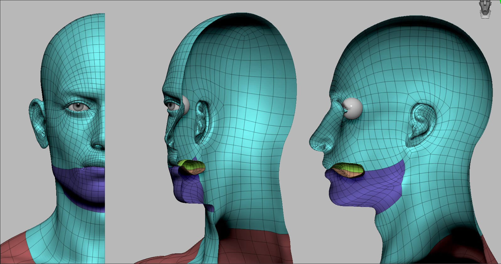 Realistic Athletic Human Body Base Mesh - 3D Model by Kaipis