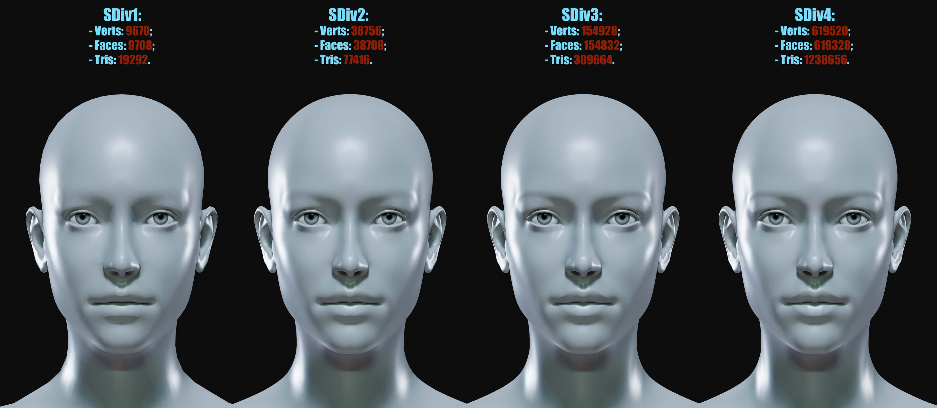 Realistic Athletic Human Body Base Mesh - 3D Model by Kaipis