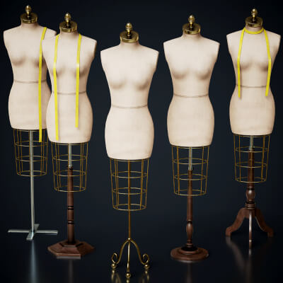 Tailor Mannequin - 3D Model by Kaipis