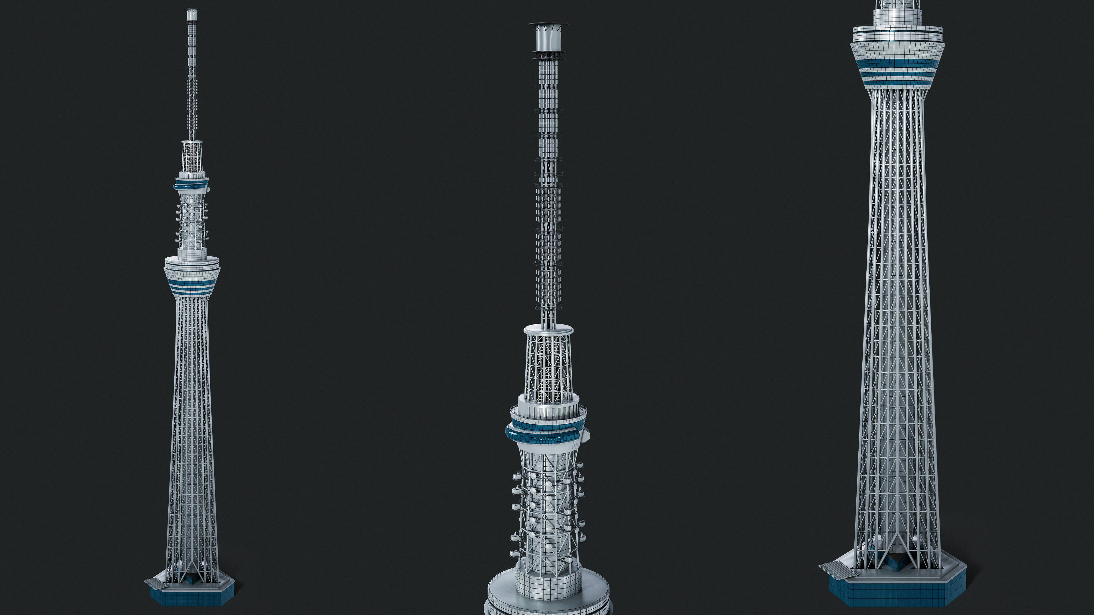 Tokyo Skytree Tower - 3D Model by Kaipis