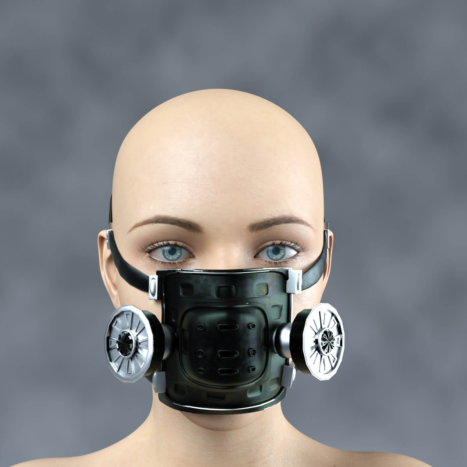 Gas Mask for Genesis 8 Male and Female - Free Daz Content by kalhh