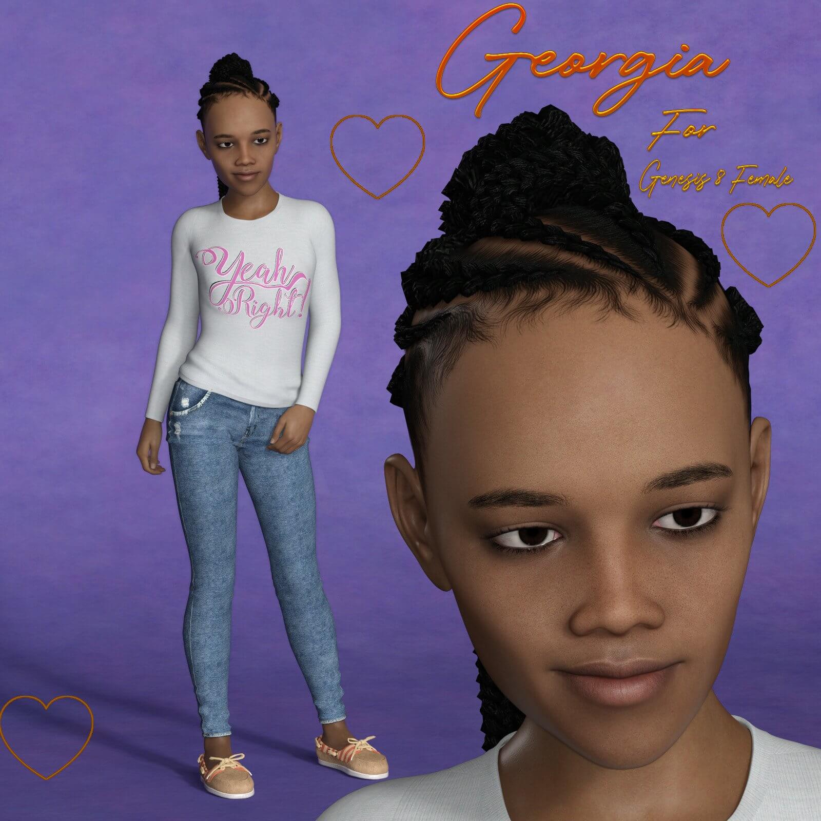 Georgia For Genesis 8 Female - Daz Content by kalhh