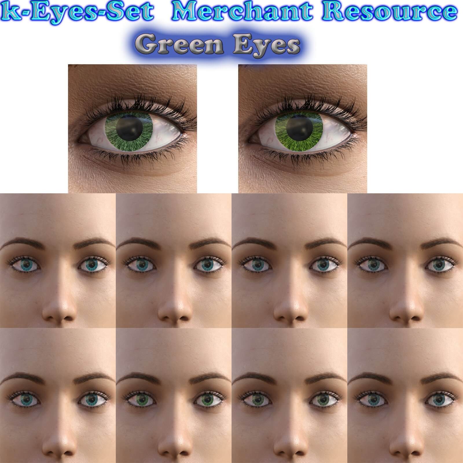 k-Eyes Merchant Resource Daz Content by kalhh