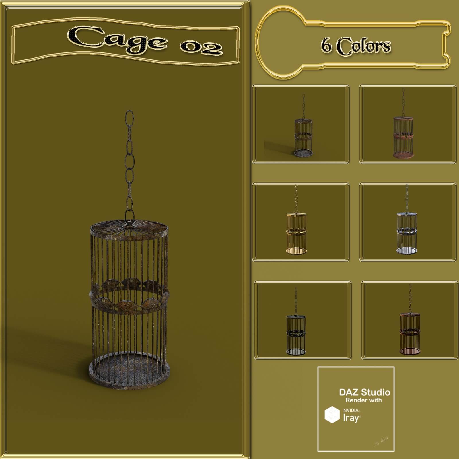 Mystical Art Cage Set - Daz Content by kalhh