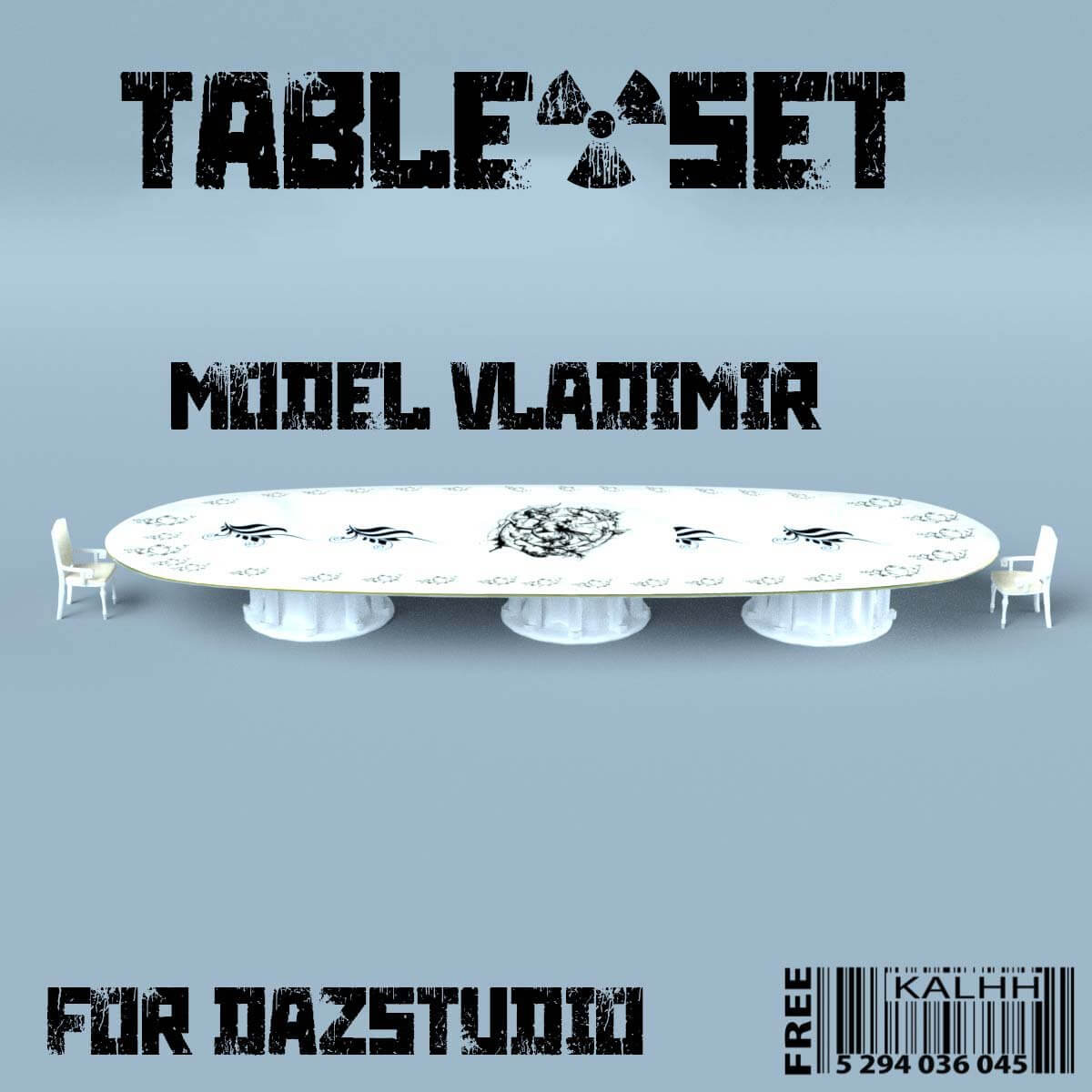 Table Set Model Vladimir - Free Daz Content by kalhh