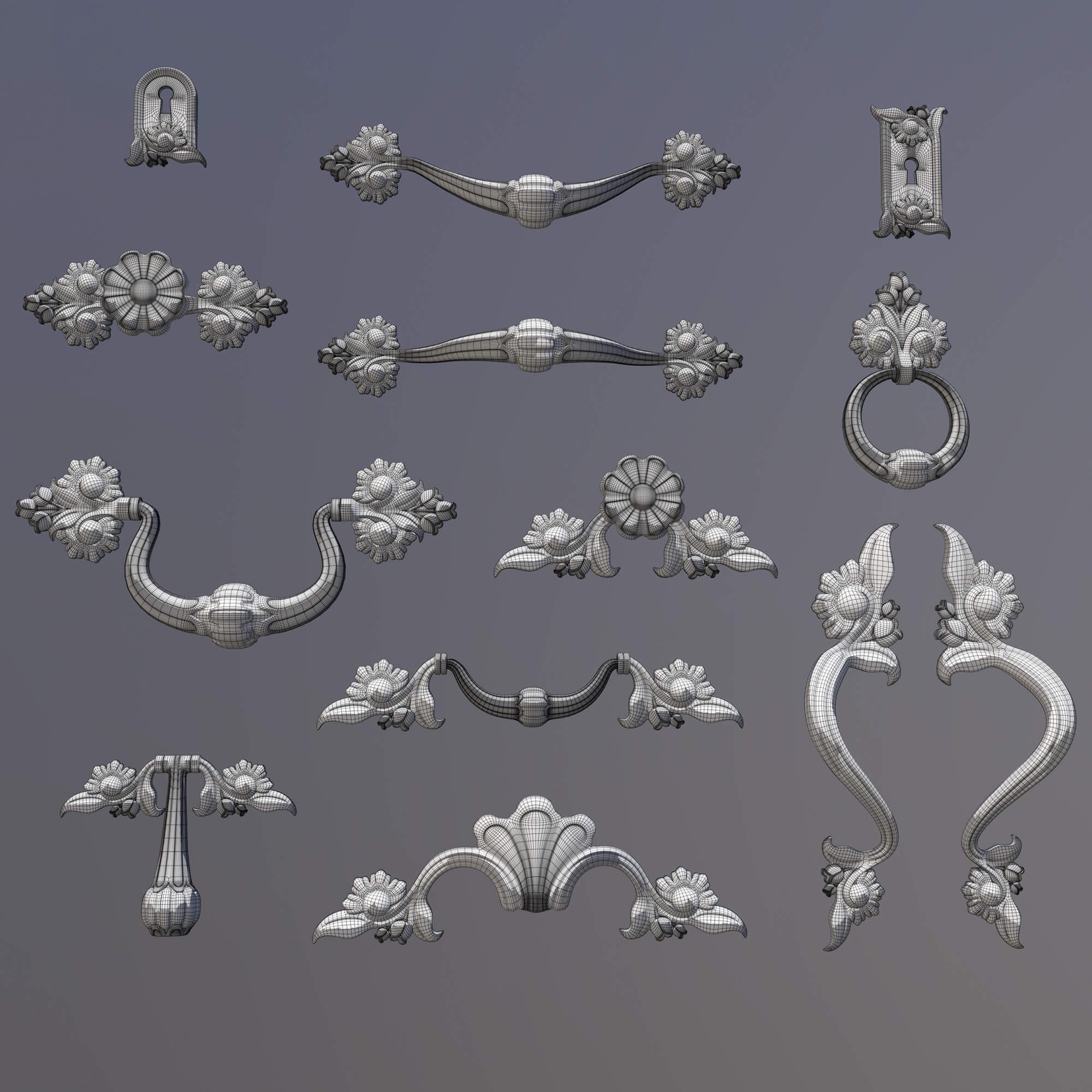 Handles Vol 06 - 3D Model by Kallie5103