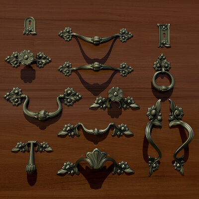 Handles Vol 06 - 3D Model by Kallie5103