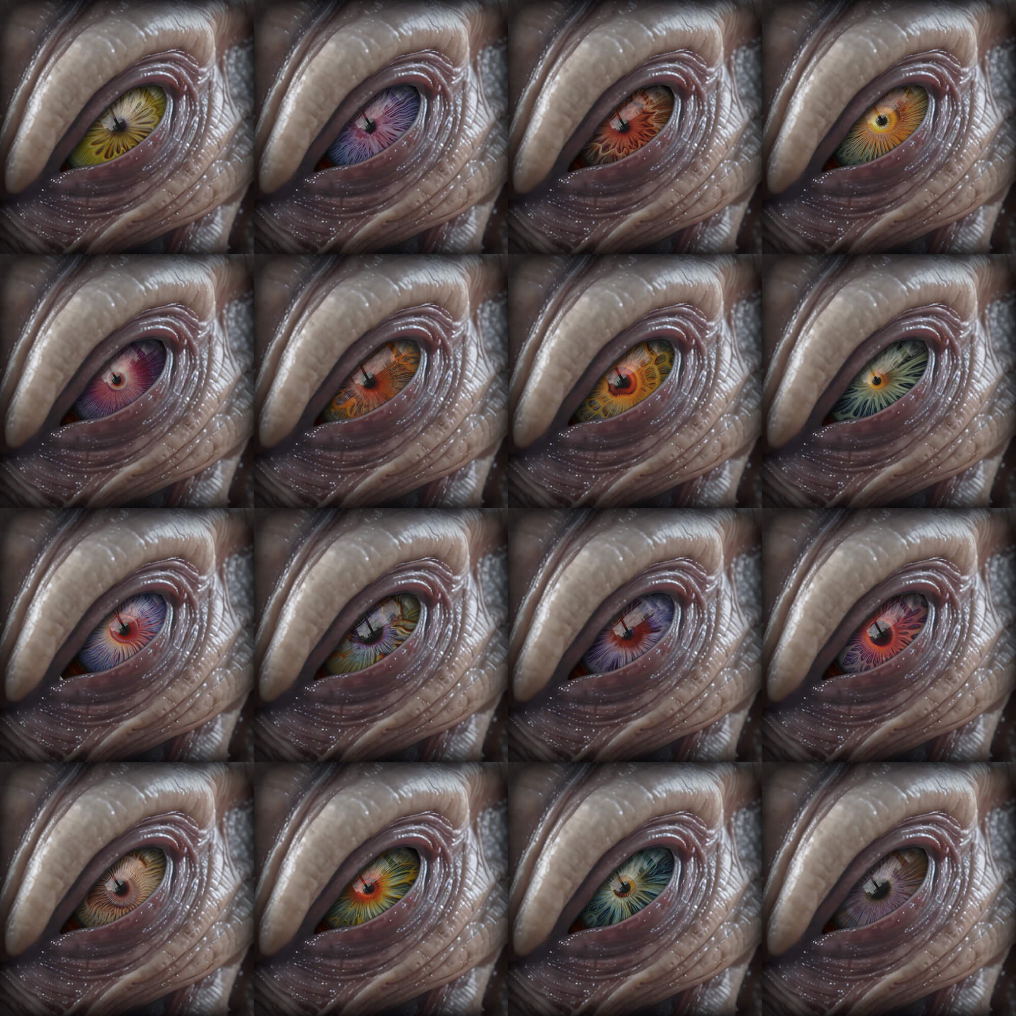 Alien Fantasy Eyes Vol 01 - PBR 3D Texture by Kallie5103