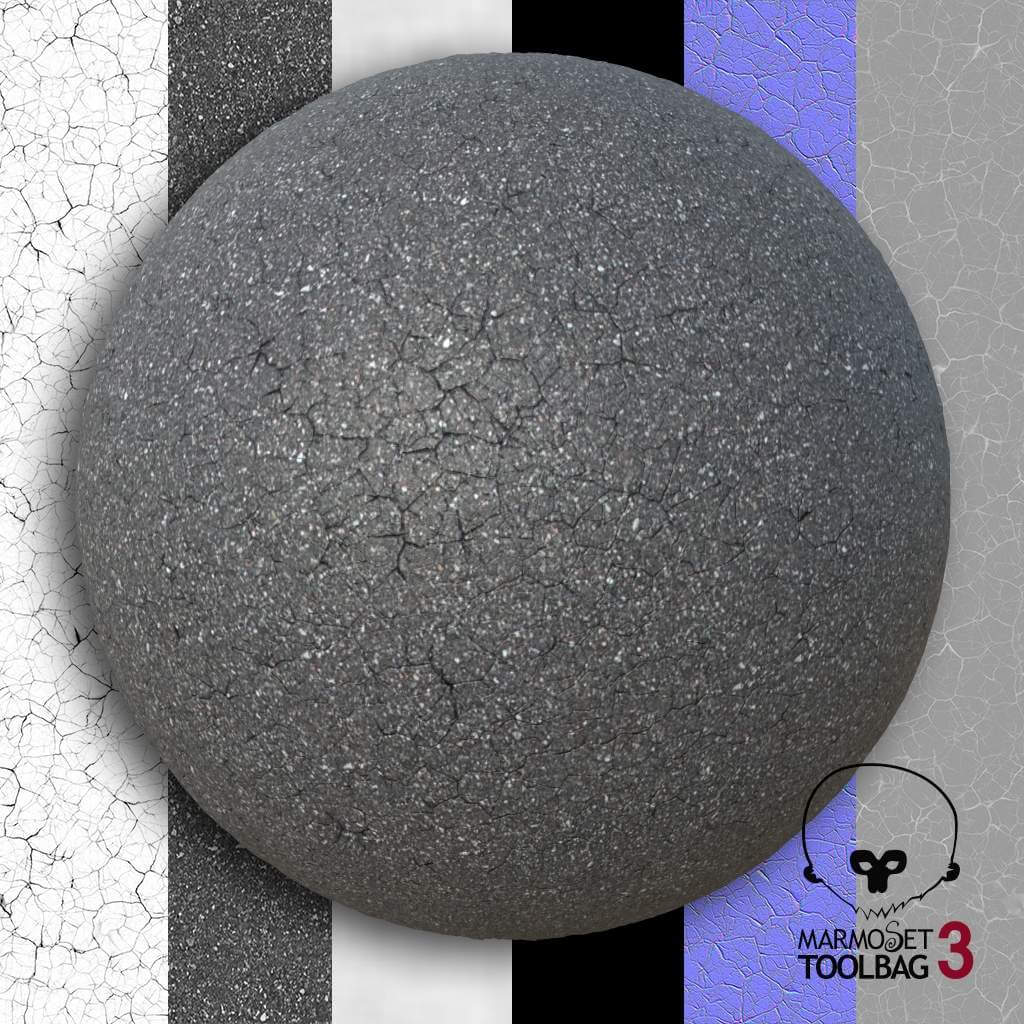 Asphalt 01 PBR Texture by Kallie5103