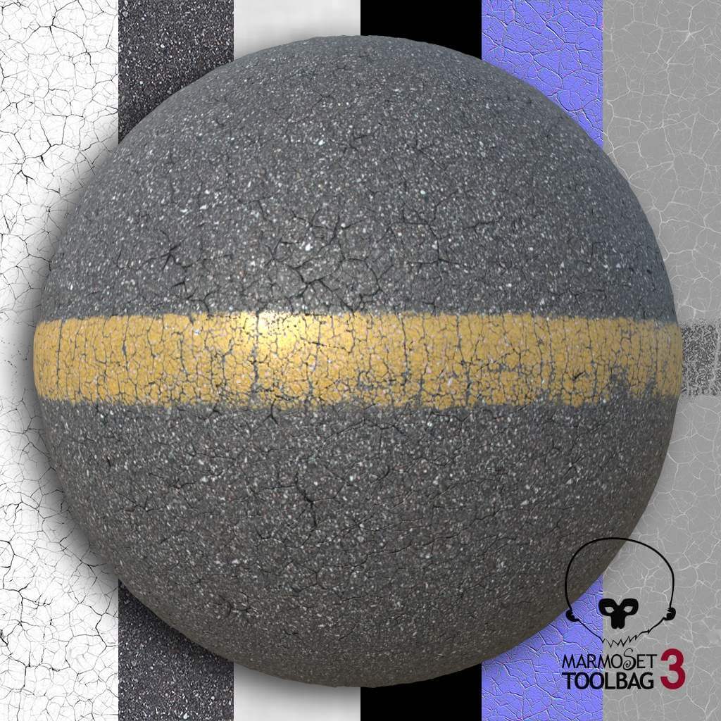 Asphalt 01 PBR Texture by Kallie5103