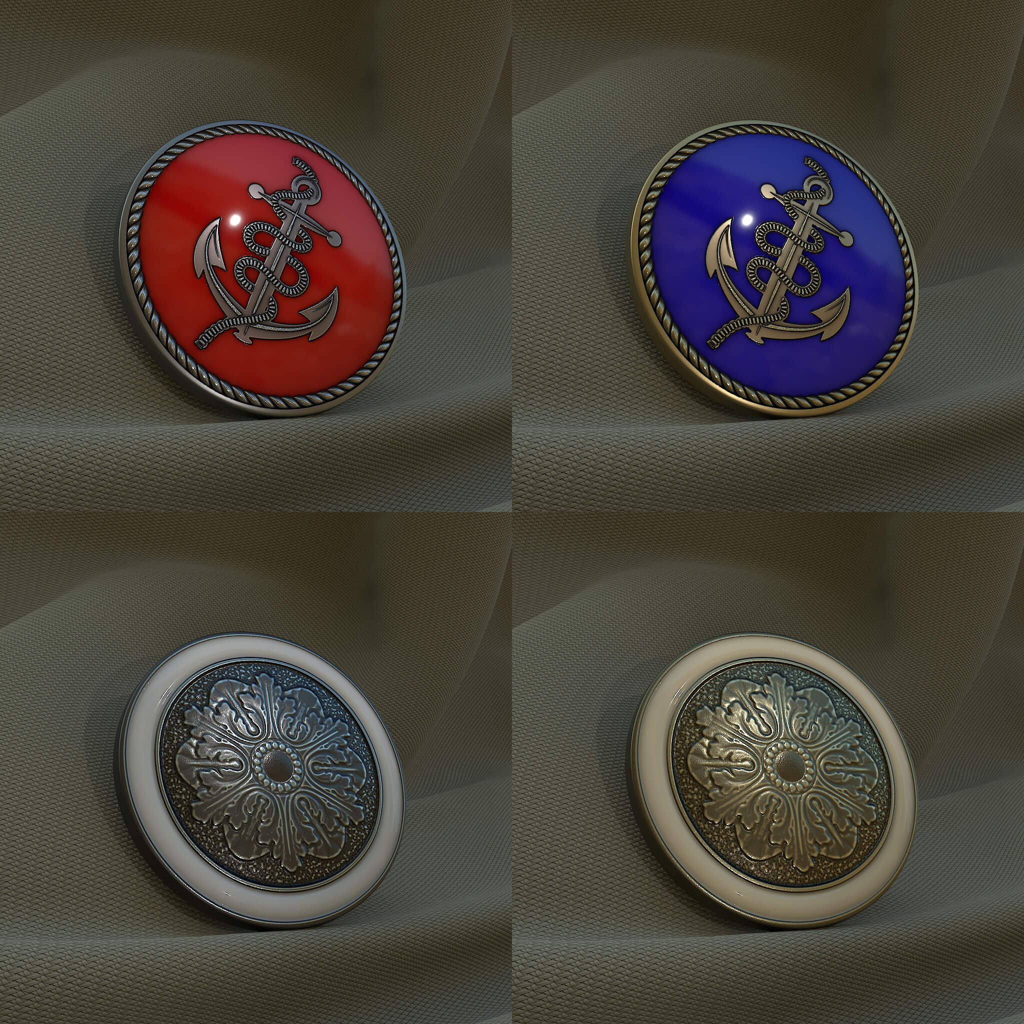 Buttonup 02 PBR - 3D Texture by Kallie5103