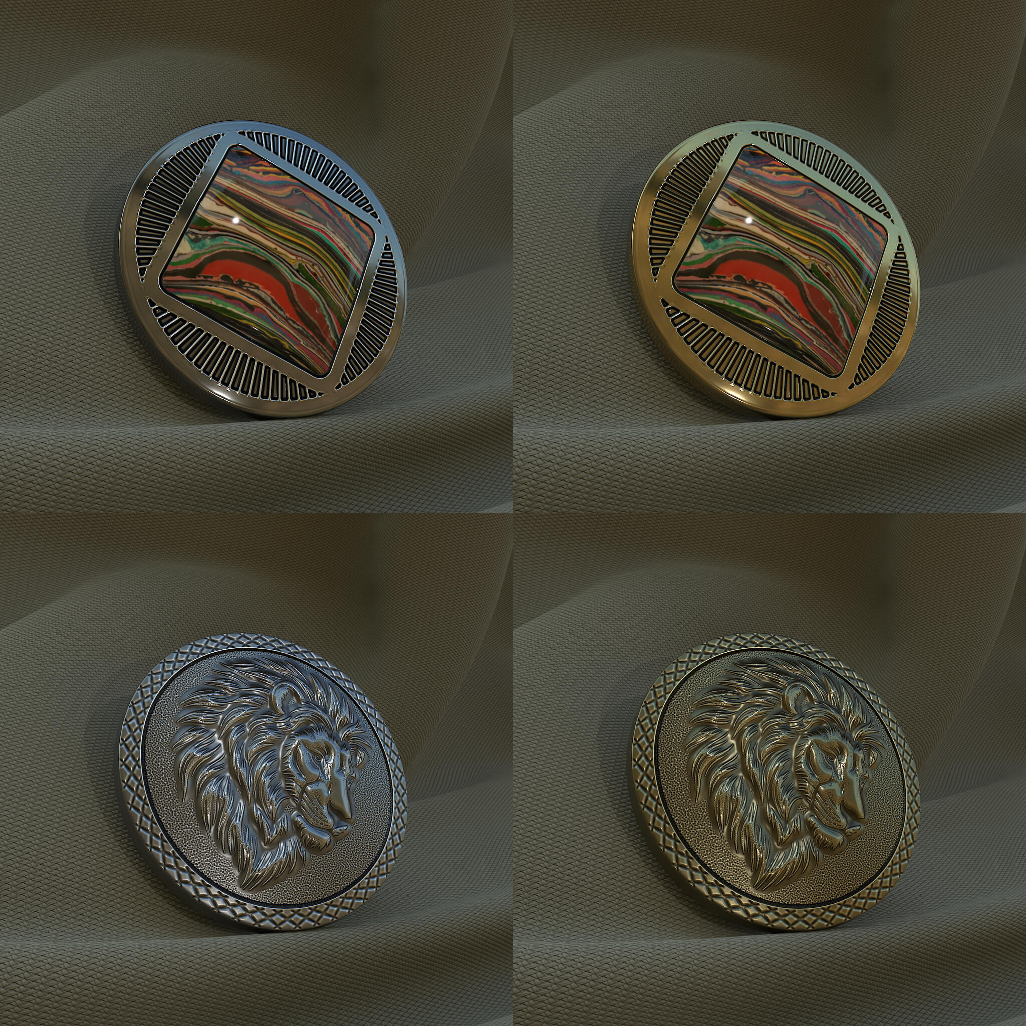 Buttonup 02 PBR - 3D Texture by Kallie5103