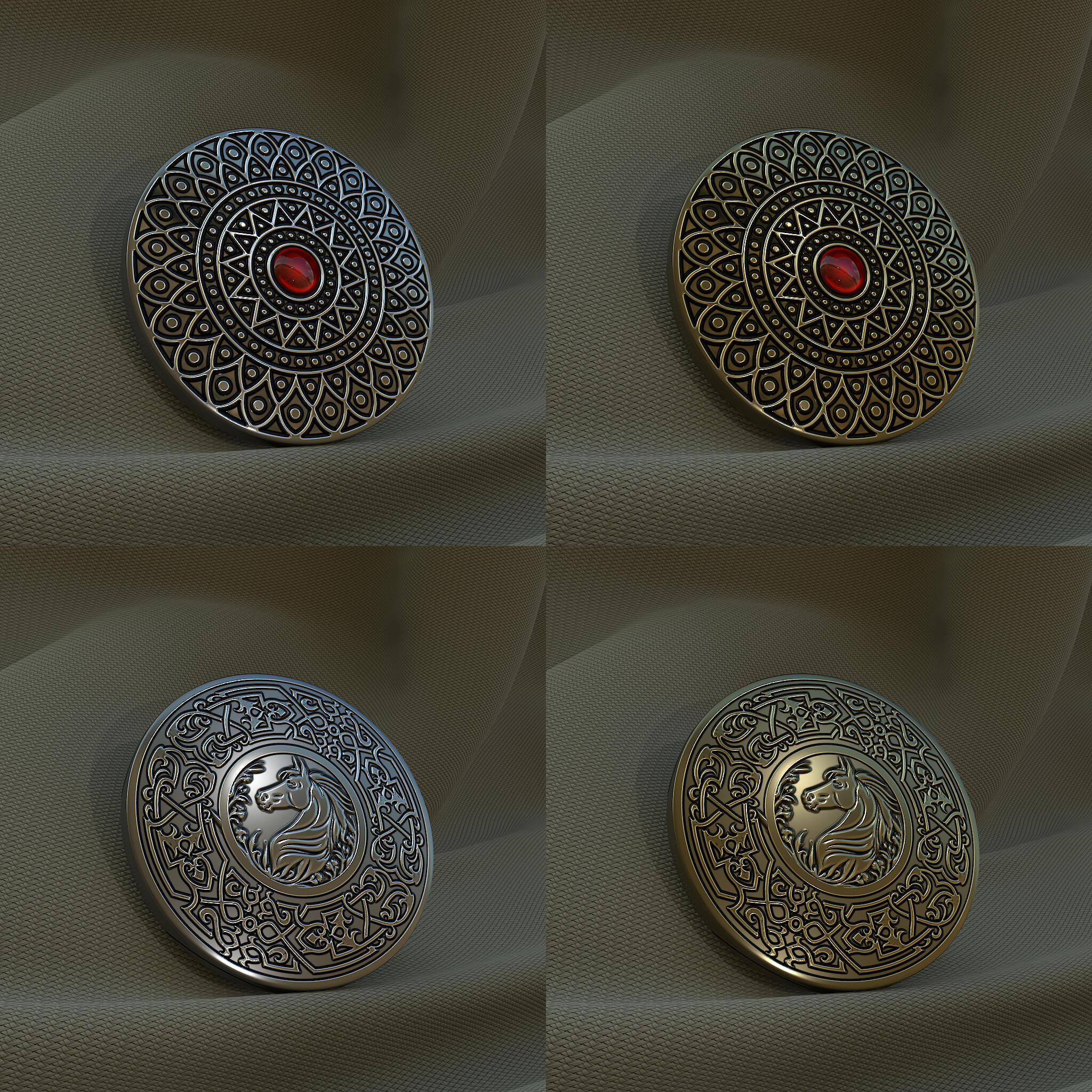 Buttonup 02 PBR - 3D Texture by Kallie5103