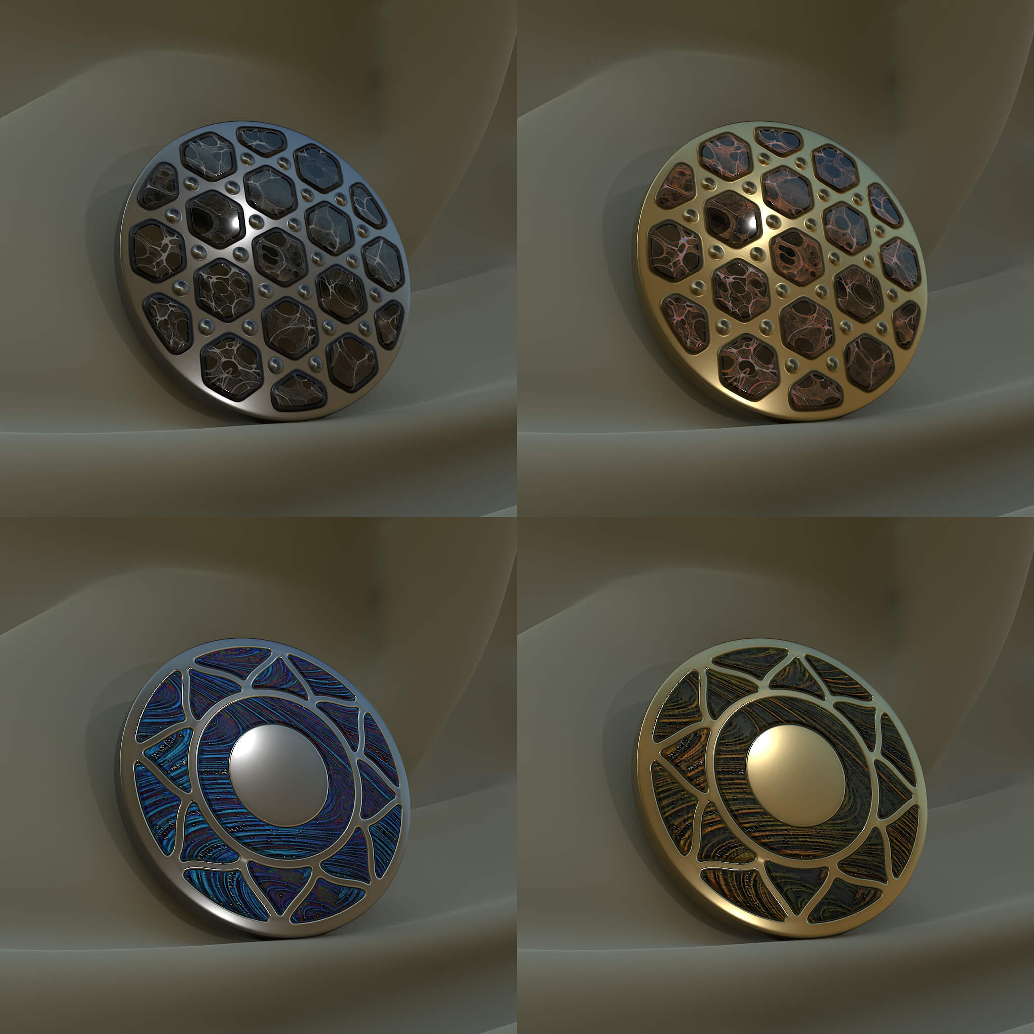 Buttonup 02 PBR - 3D Texture by Kallie5103