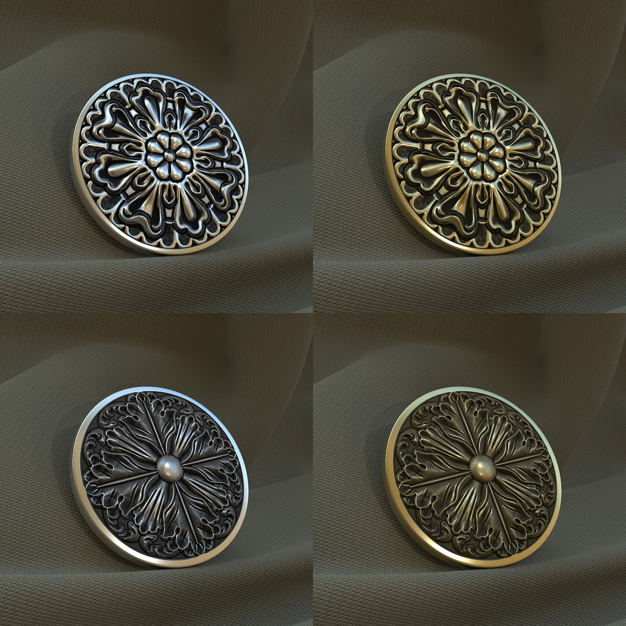 Buttonup 02 PBR - 3D Texture by Kallie5103