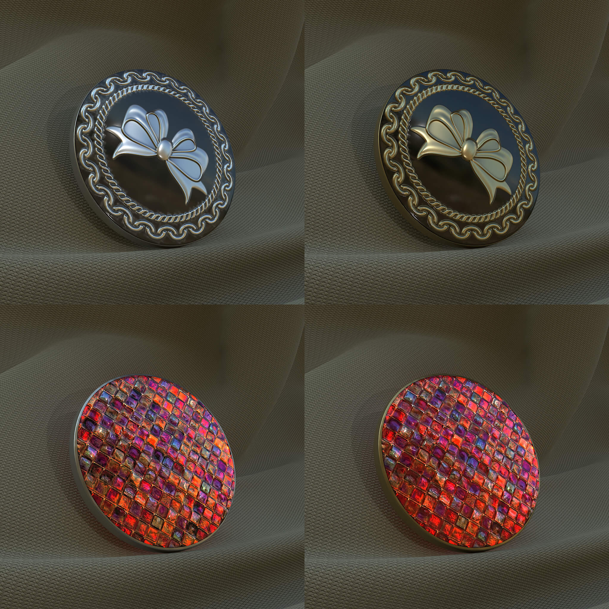 Buttonup 02 PBR - 3D Texture by Kallie5103