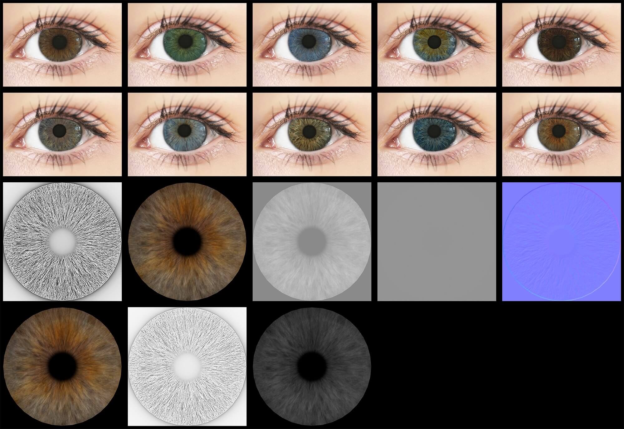 Eye Iris Vol 04 - PBR 3D Texture by Kallie5103