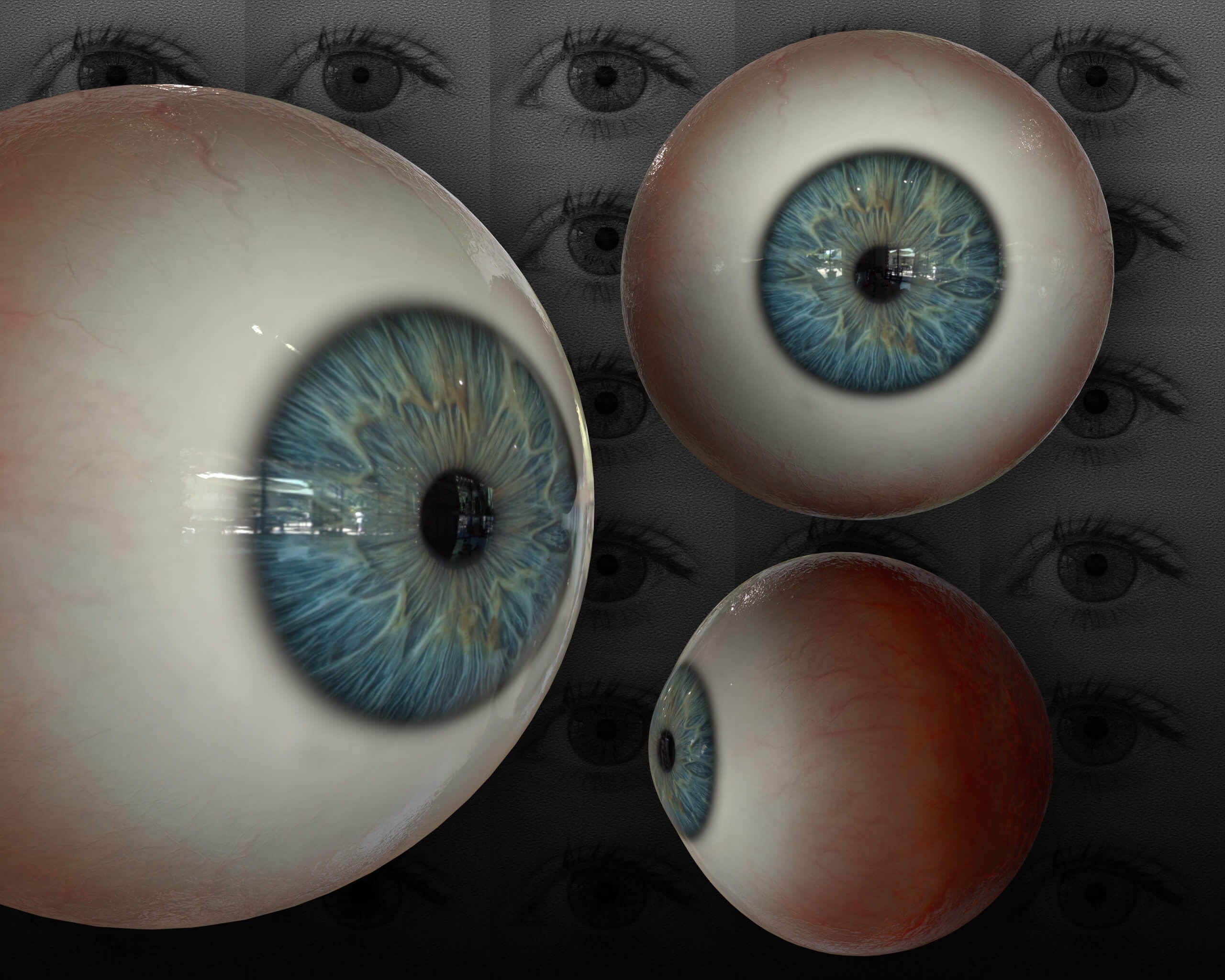 Realistic Blue Eye Texture