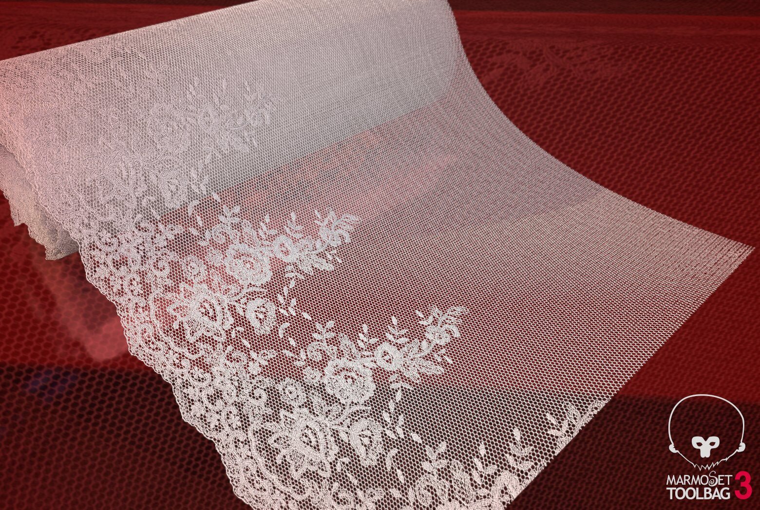 Fabric Vol 09 - Lace Borders and Trims 3D Texture by Kallie5103