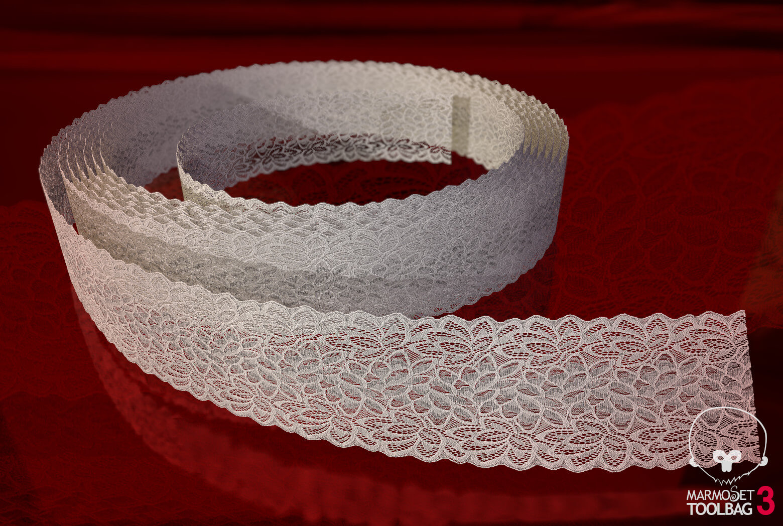 Fabric Vol 29 - Lace Trims 3D Material or Shader by Kallie5103