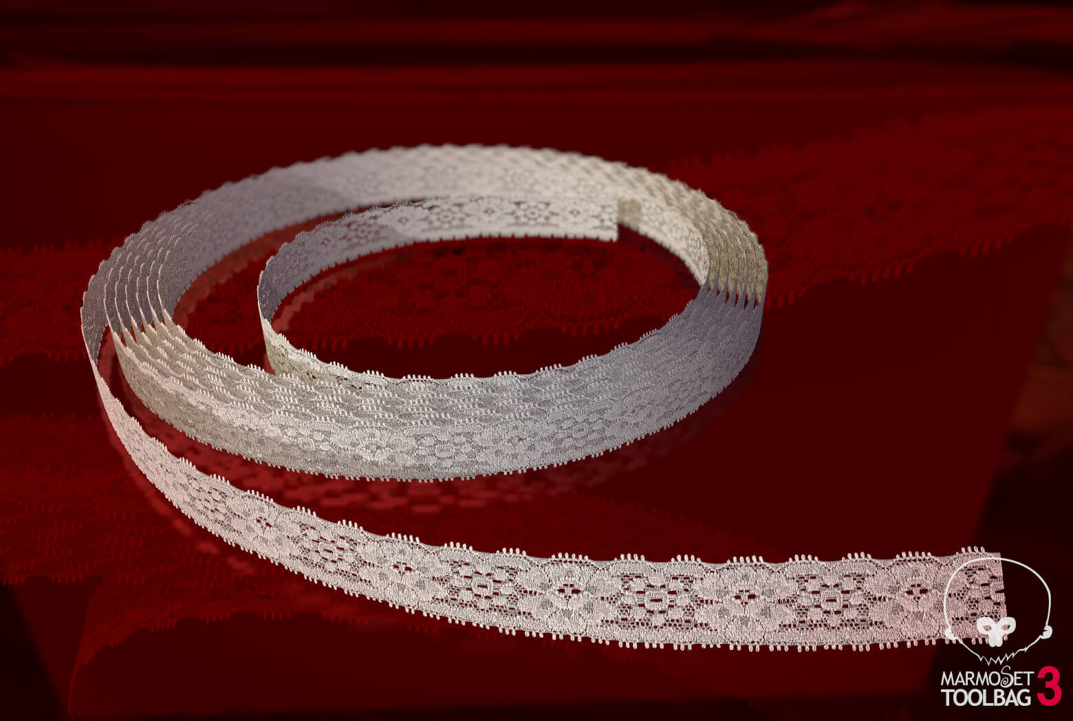 Fabric Vol 29 - Lace Trims 3D Material or Shader by Kallie5103