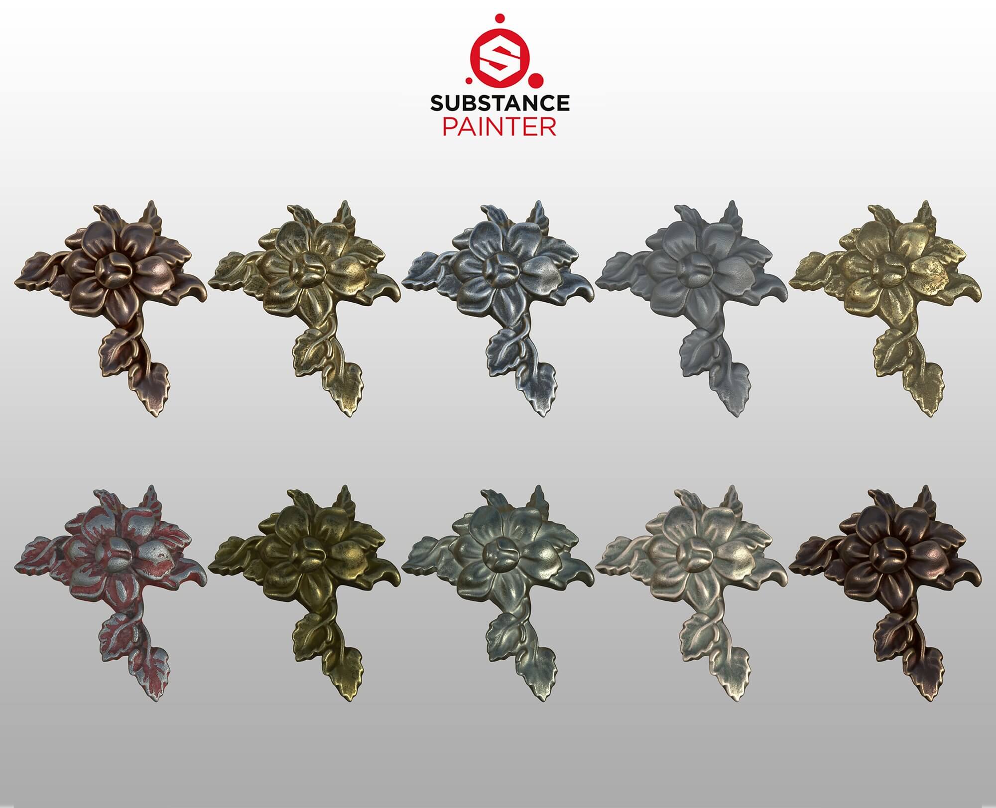 Smart Materials 07 - Ornamental Metals 3D Material or Shader by Kallie5103