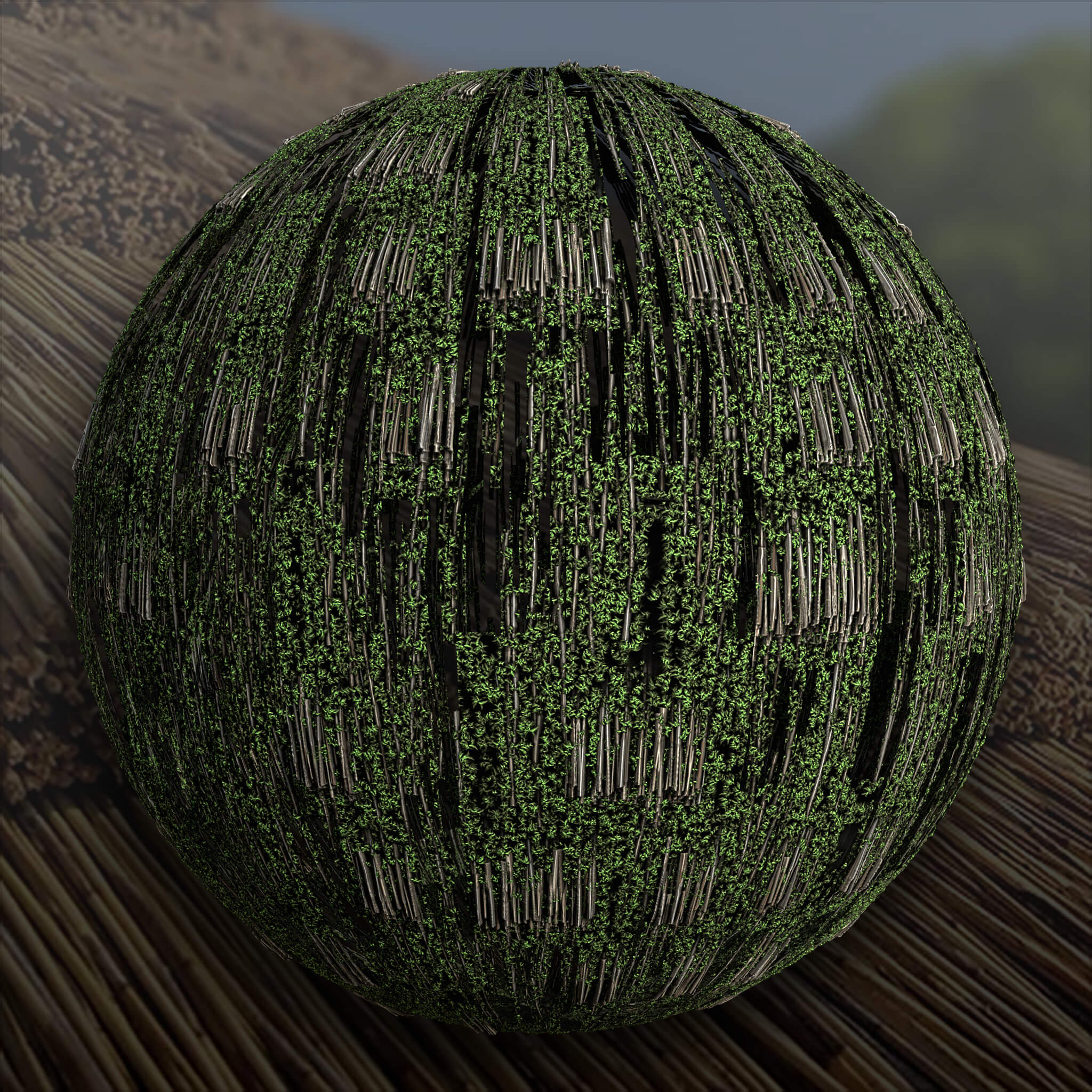 Thatch Roof PBR Textures and Substance - 3D Material or Shader by ...