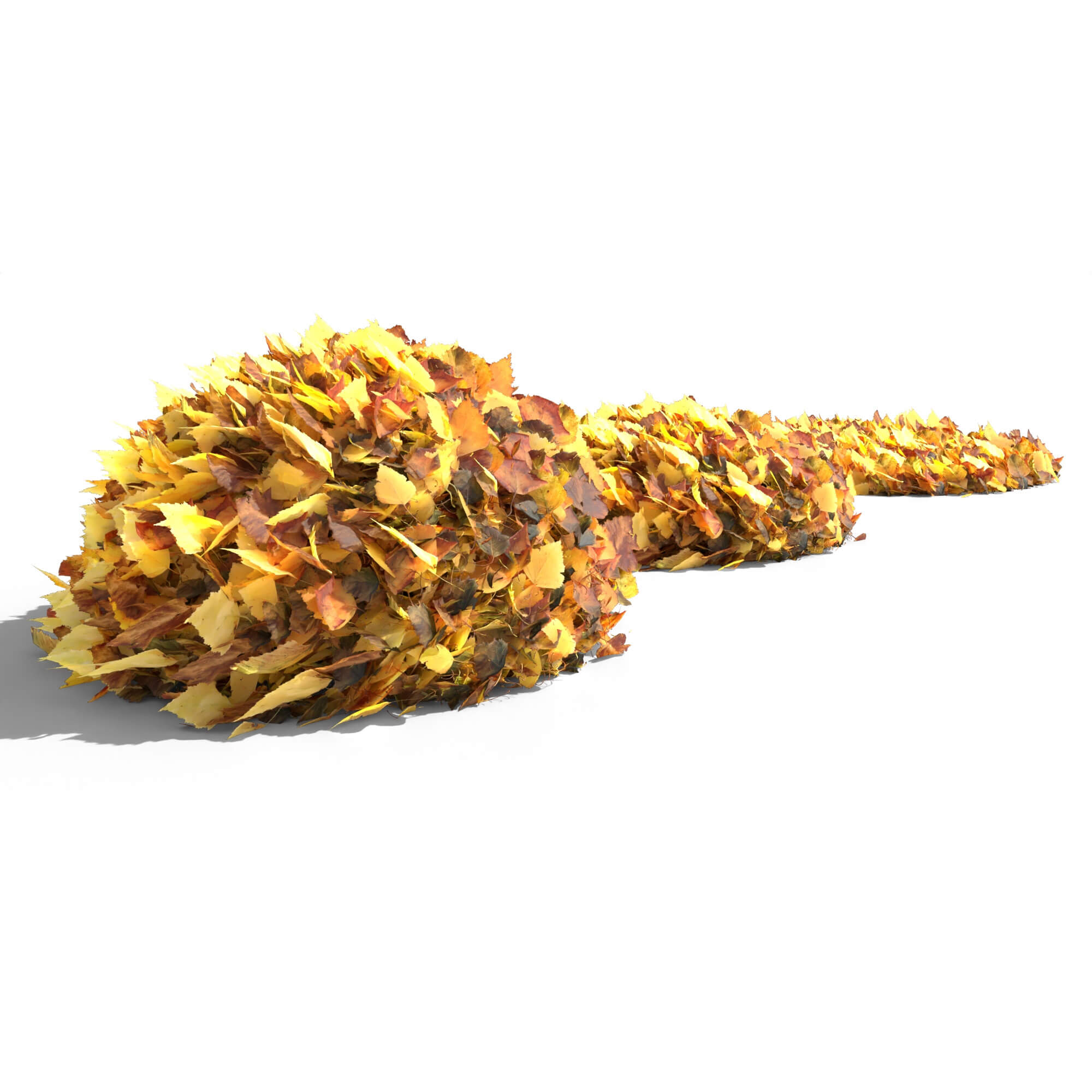 Birch Leaf Pile - 3D Model by kambur