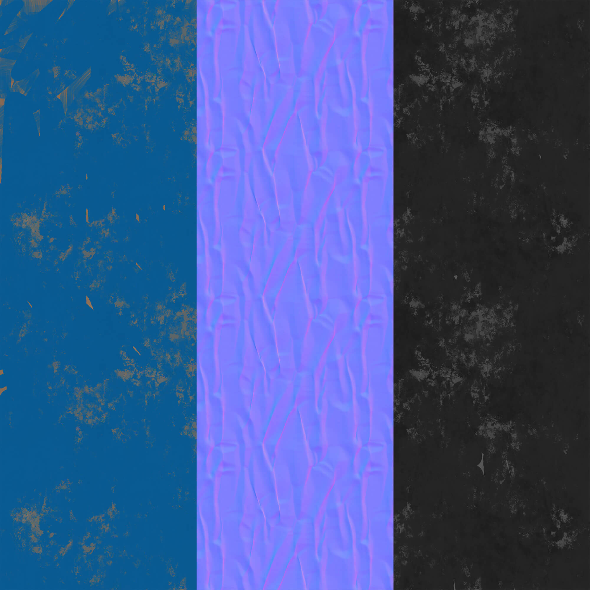 Blue Trash Bag Pack - 3D Model by kambur