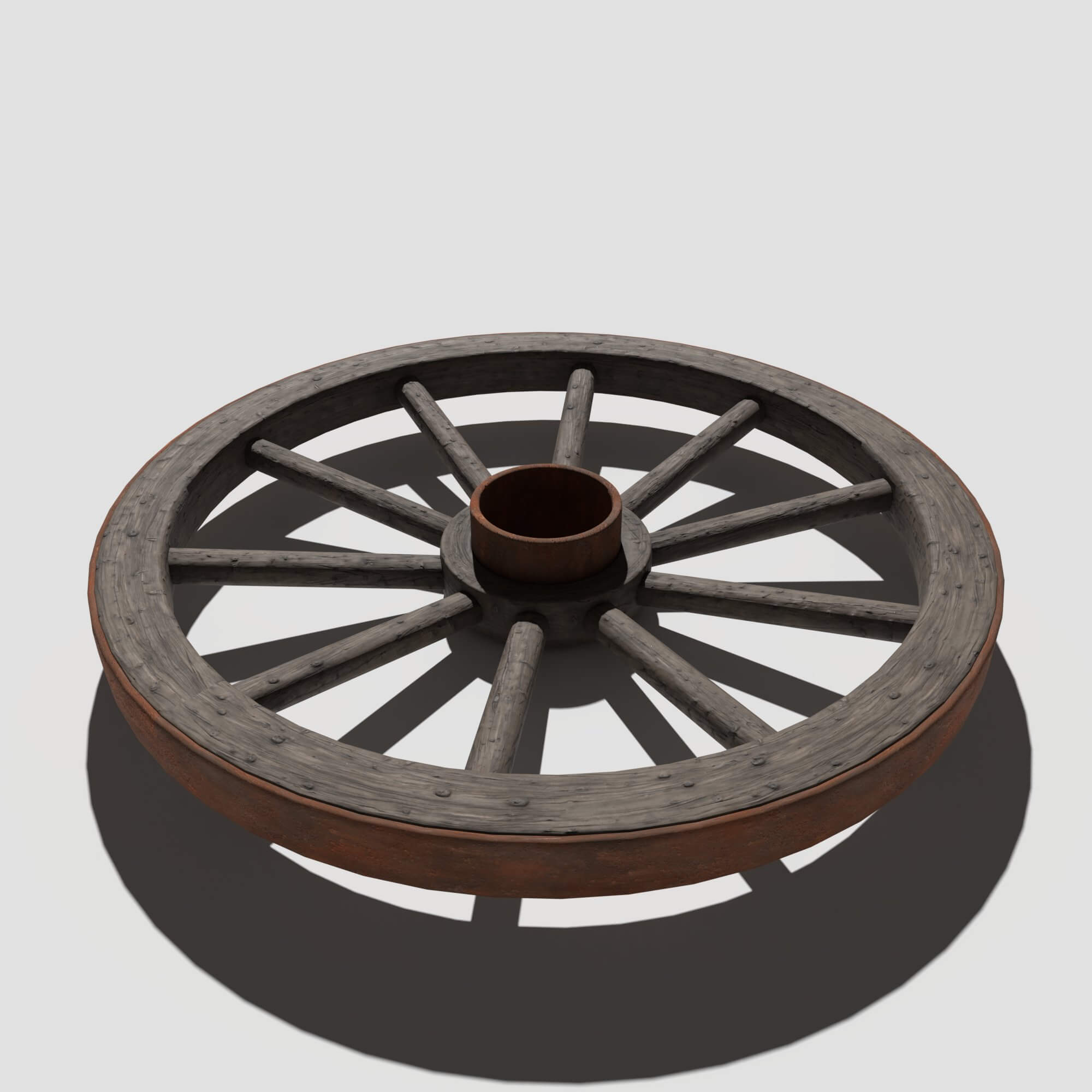 Cart Wheel - 3D Model by kambur