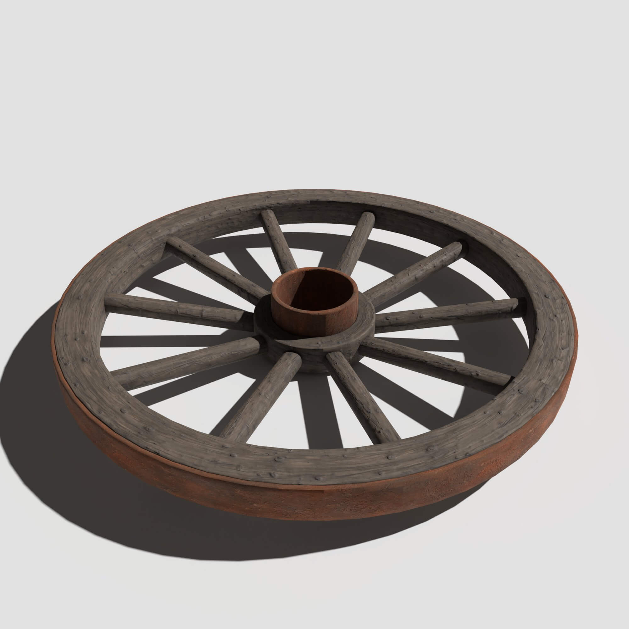 Cart Wheel - 3D Model by kambur