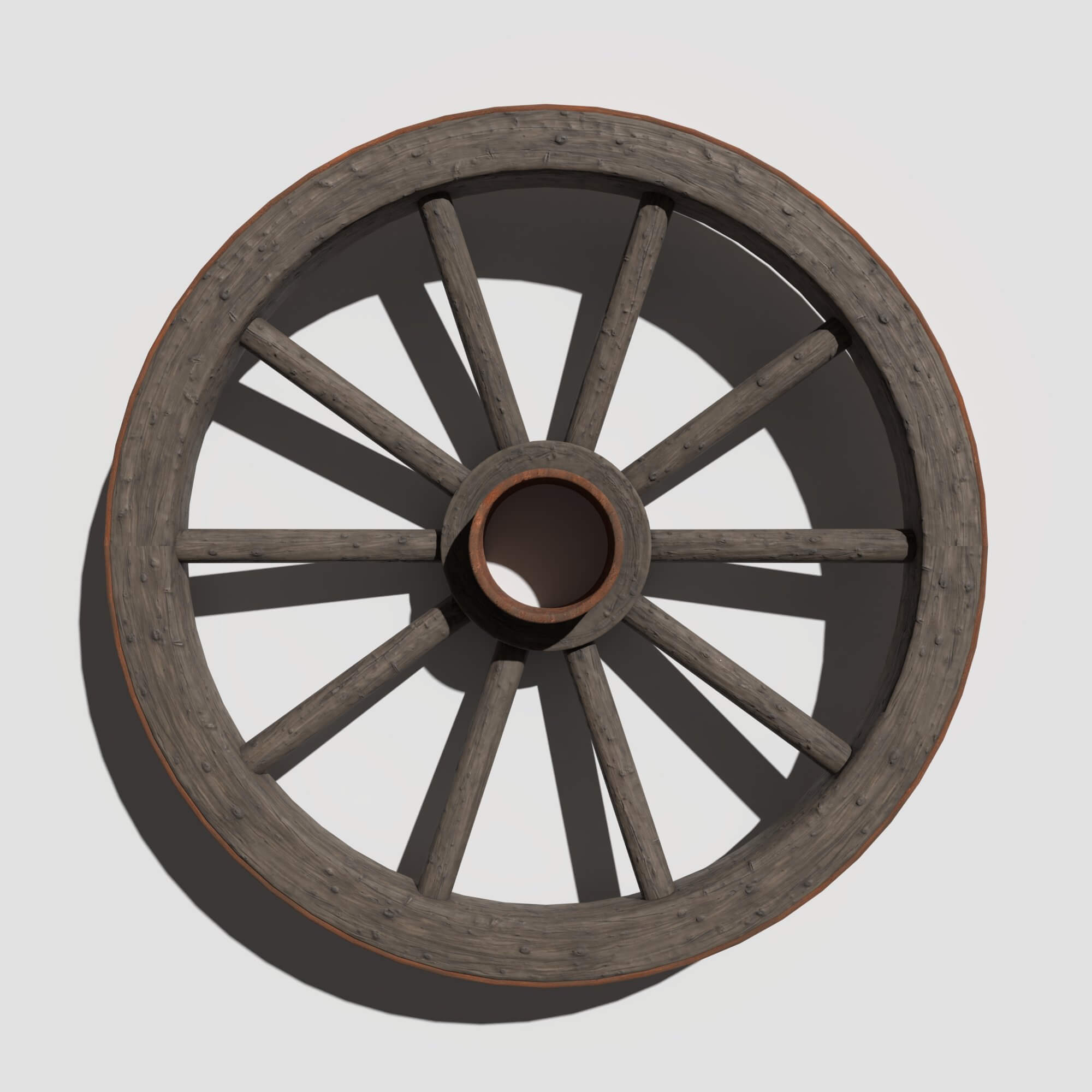 Cart Wheel - 3D Model by kambur