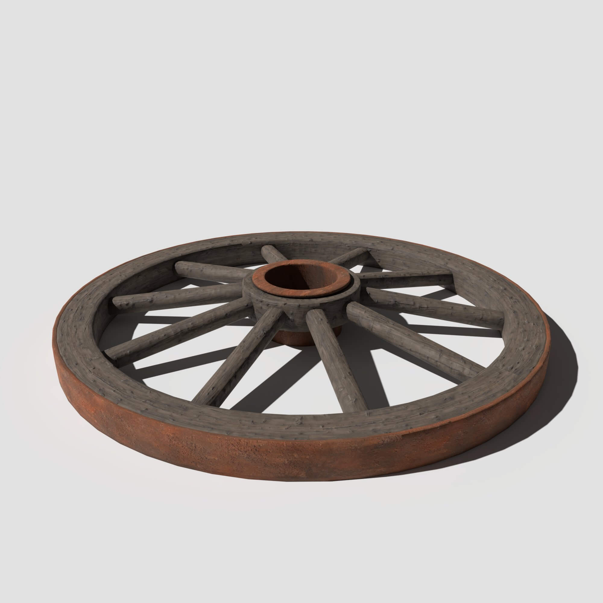 Cart Wheel - 3D Model by kambur