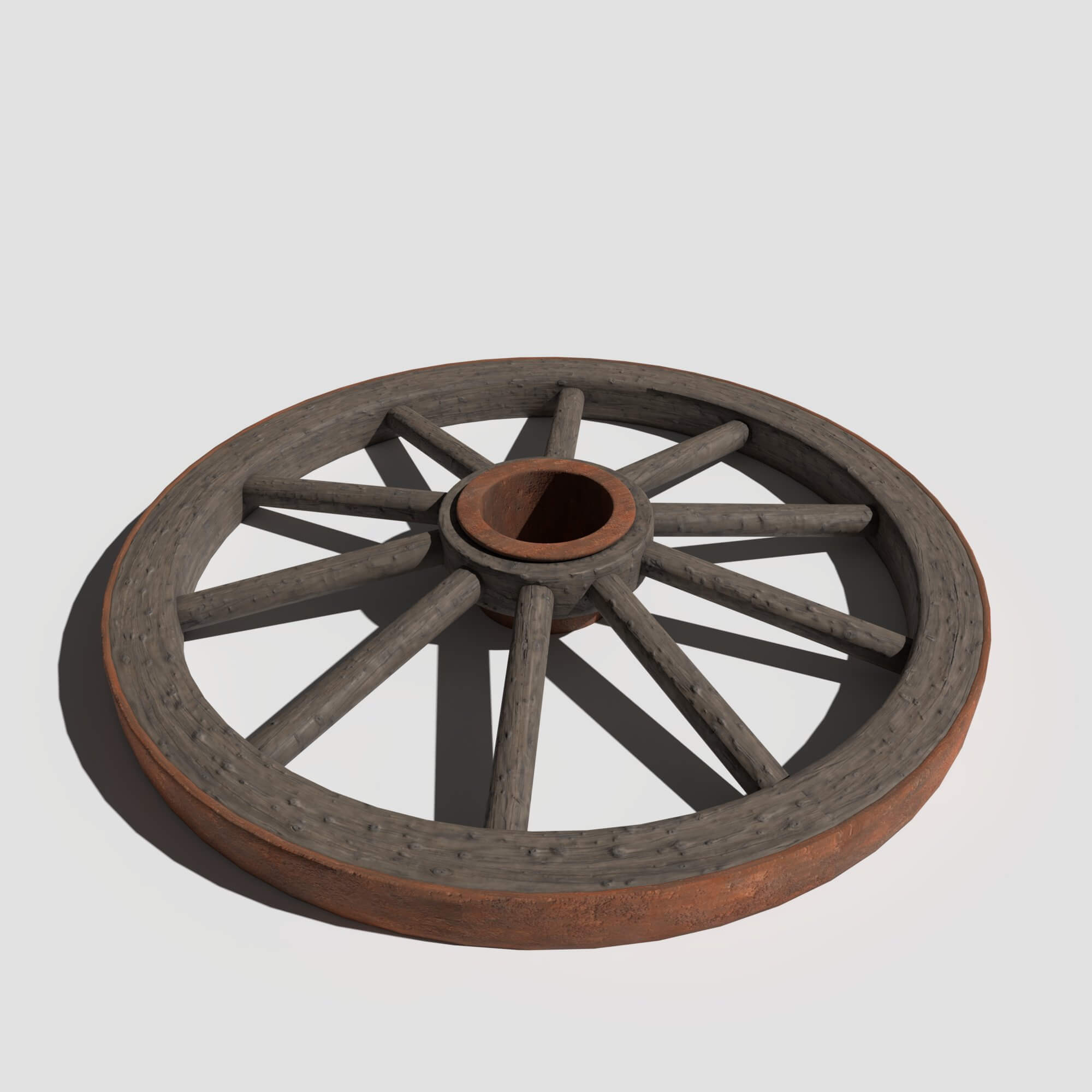 Cart Wheel - 3D Model by kambur