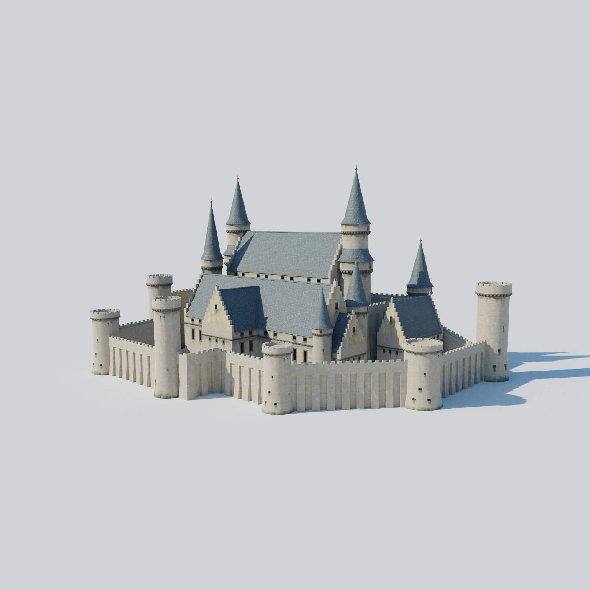 Castle Kit Bash - 3D Model by kambur