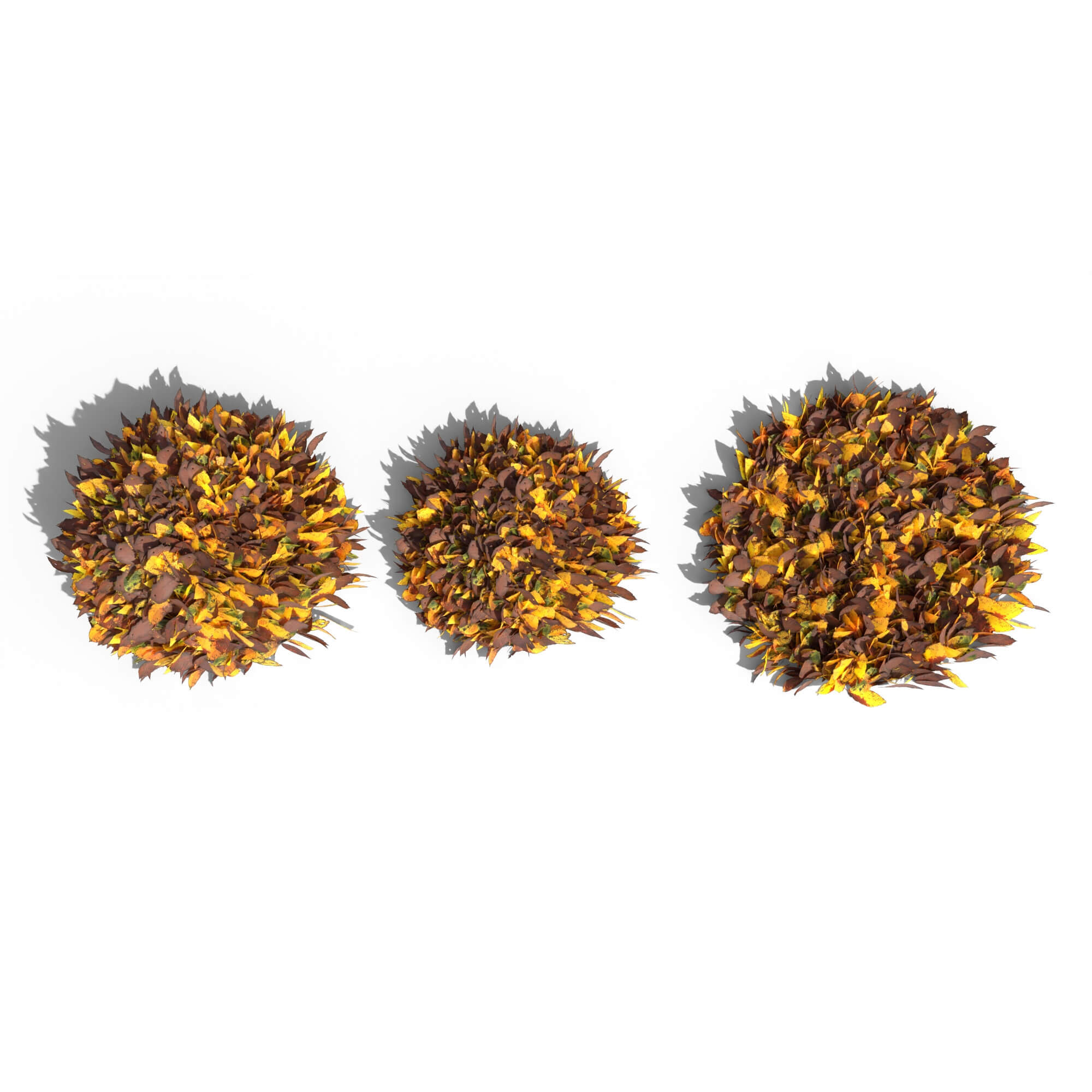 Cherry Leaf Pile - 3D Model by kambur