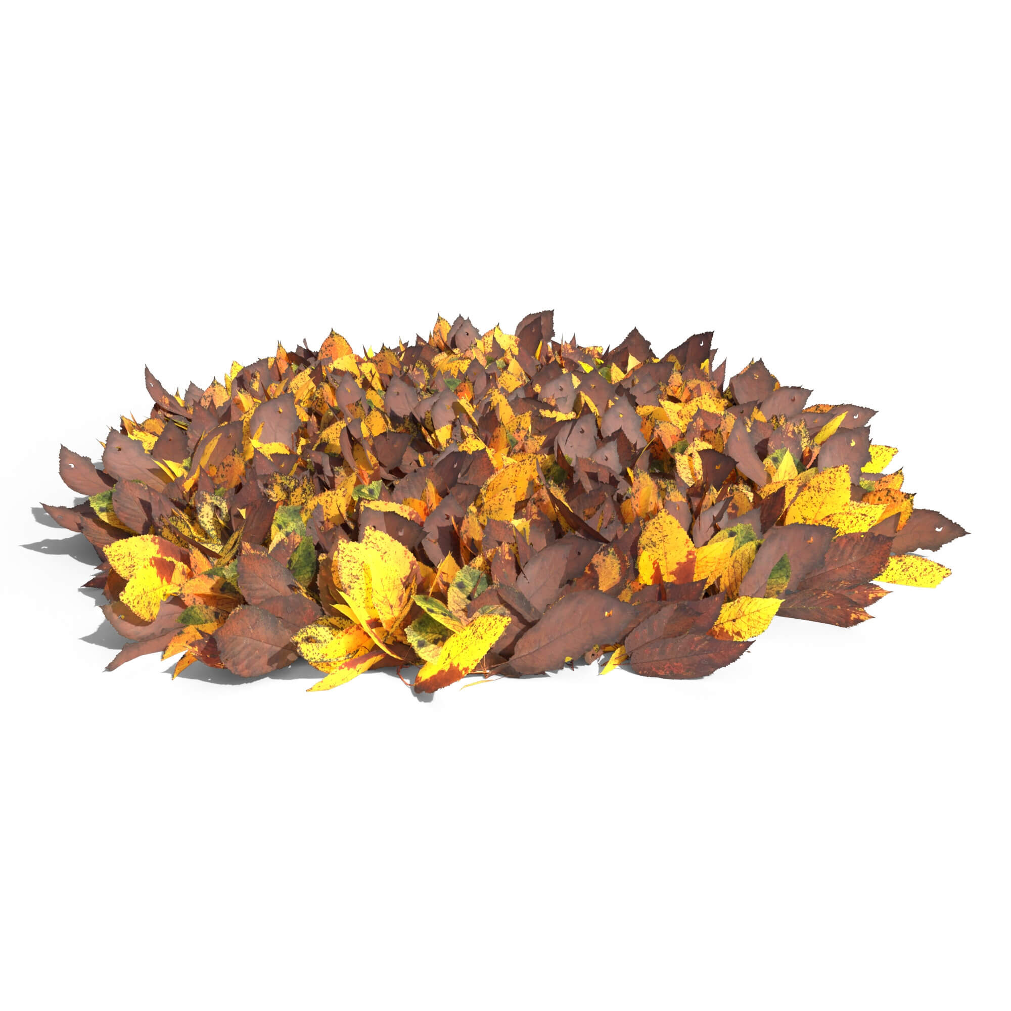 Cherry Leaf Pile - 3D Model by kambur
