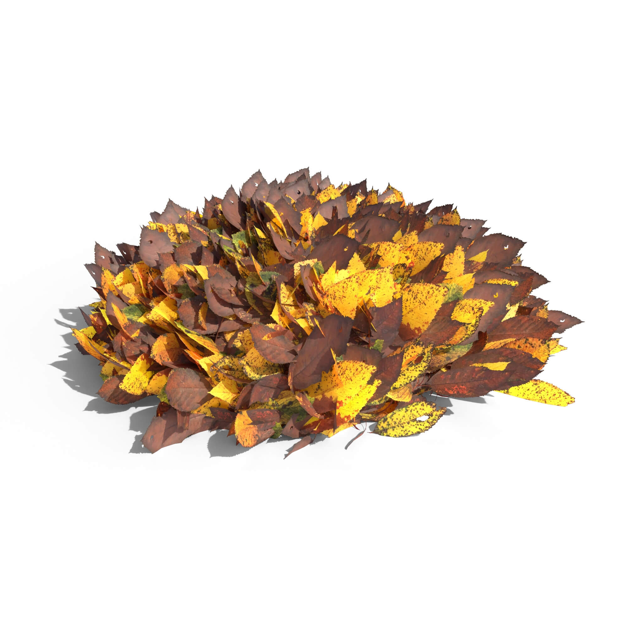 Cherry Leaf Pile - 3D Model by kambur