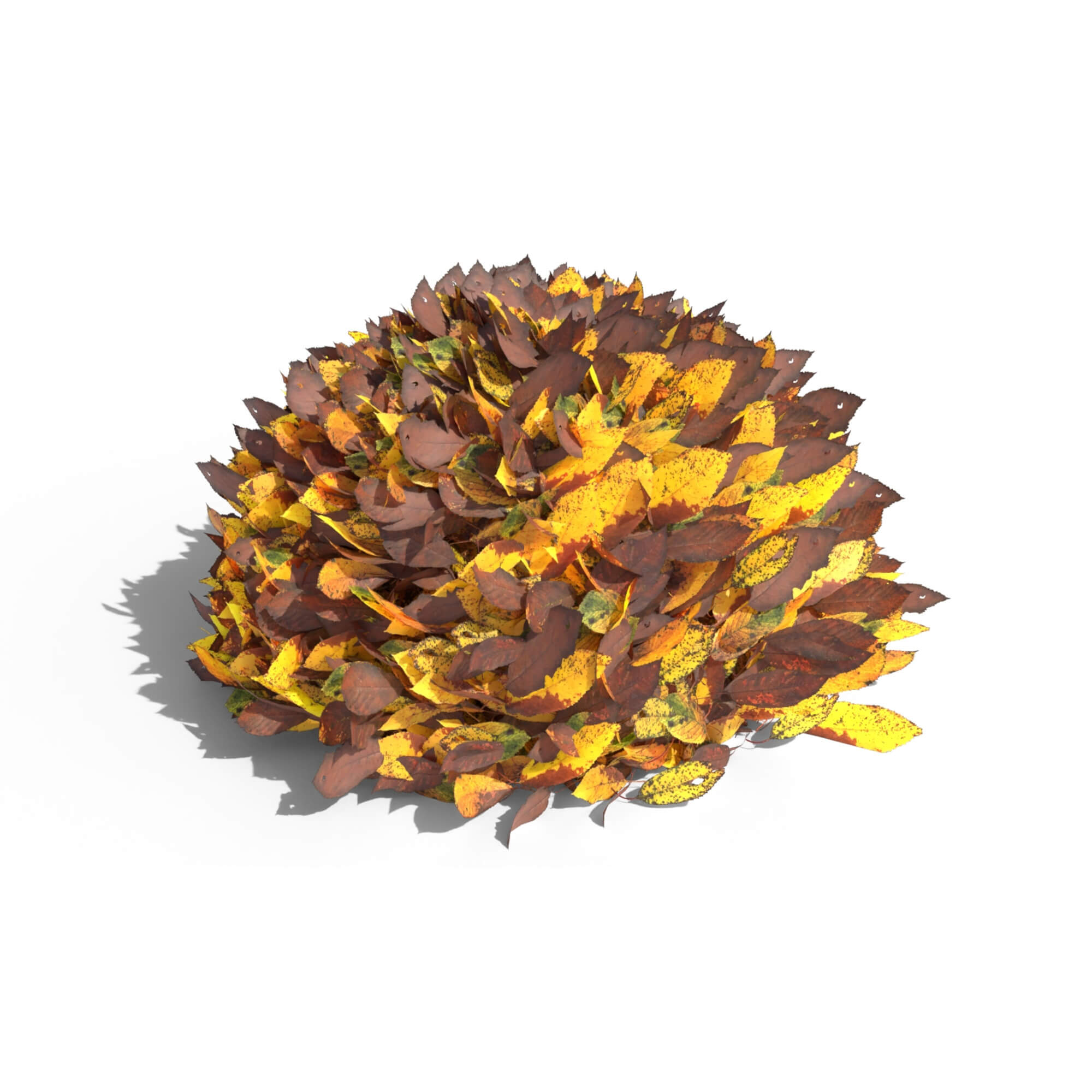 Cherry Leaf Pile - 3D Model by kambur