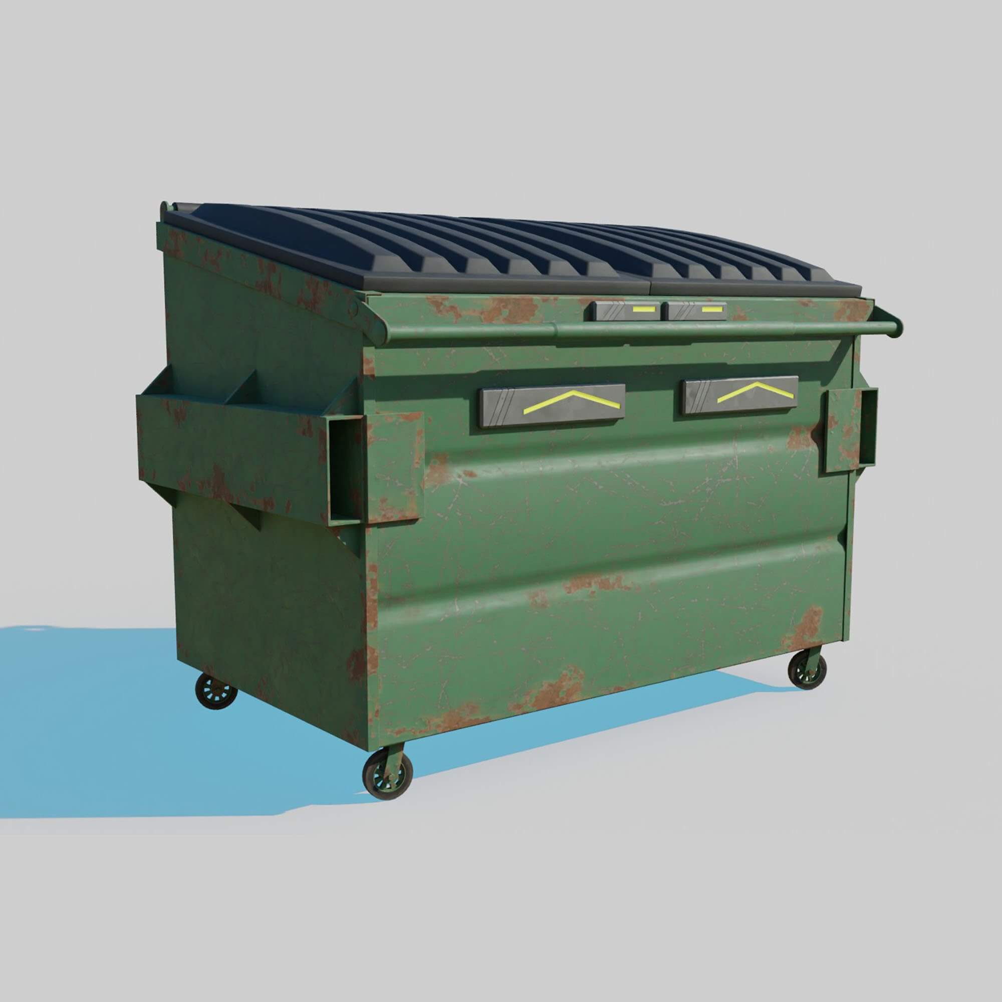 Cyberpunk Garbage Dumpster - 3D Model by kambur