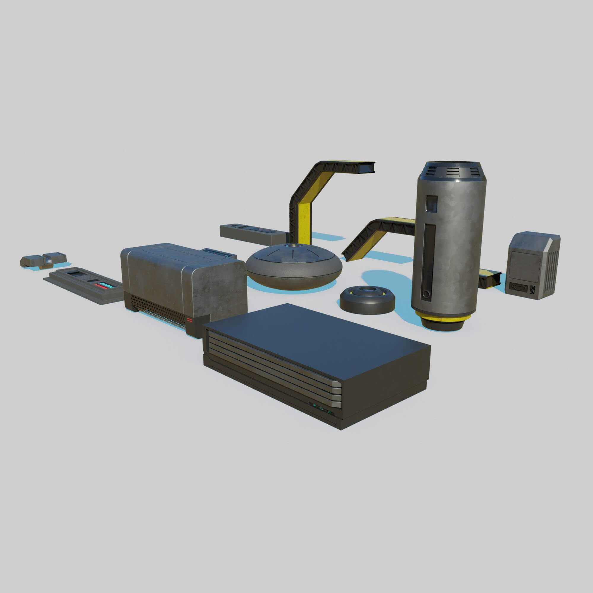 Cyberpunk Kitbash - 3D Model by kambur