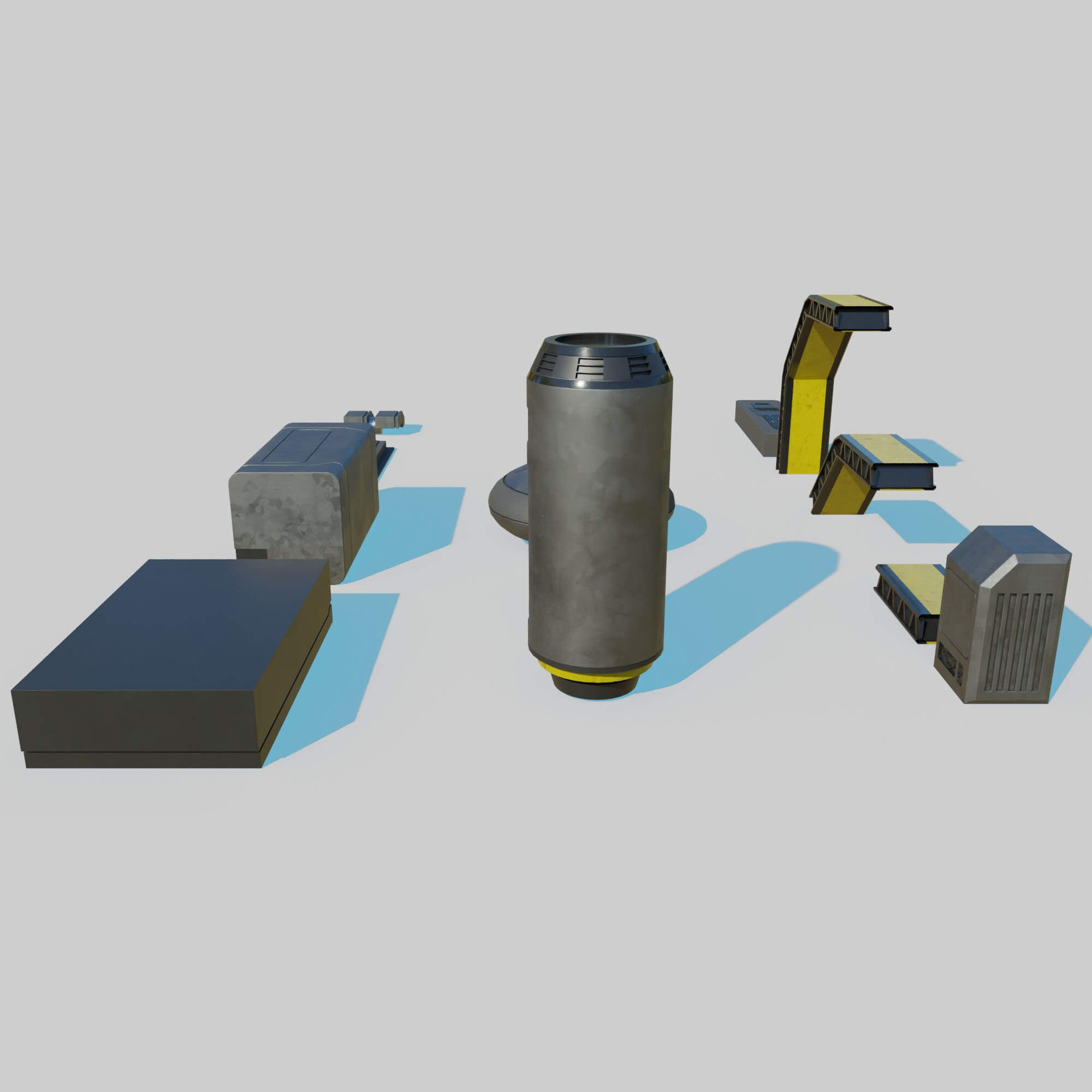 Cyberpunk Kitbash - 3D Model by kambur