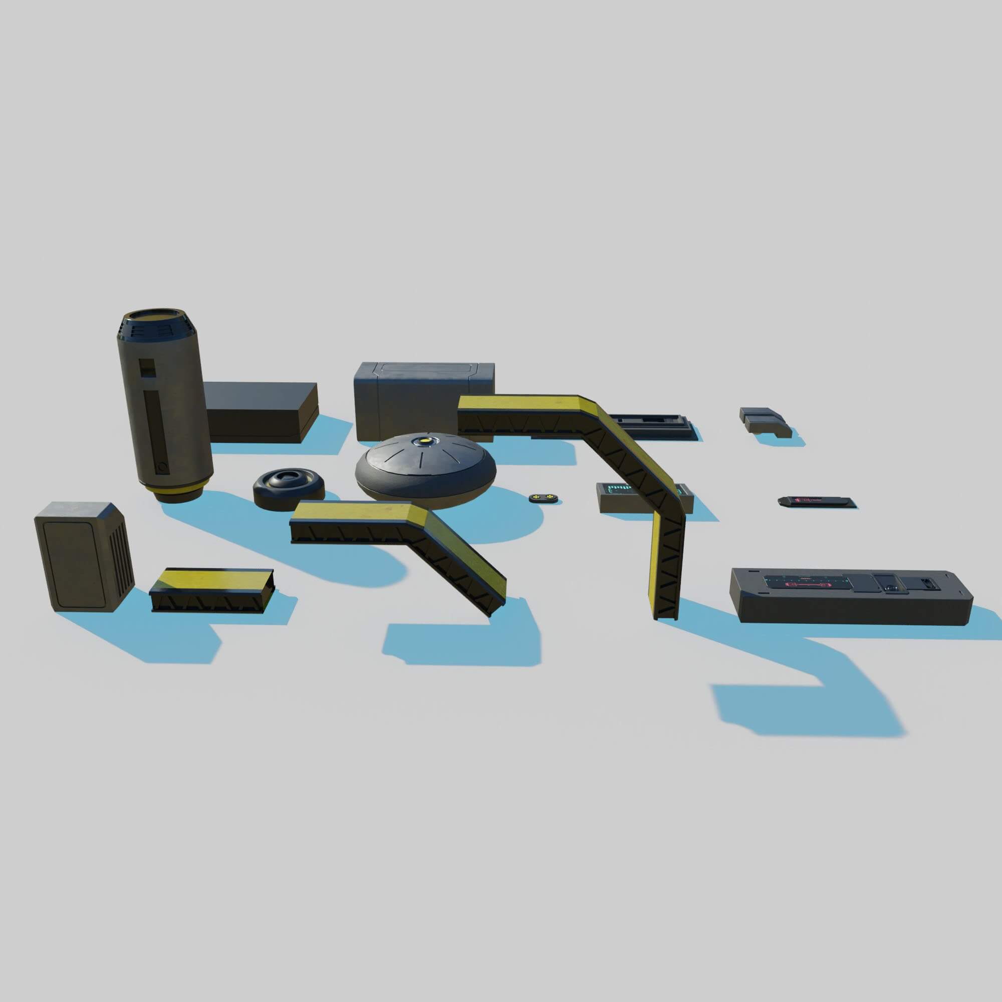 Cyberpunk Kitbash - 3D Model by kambur