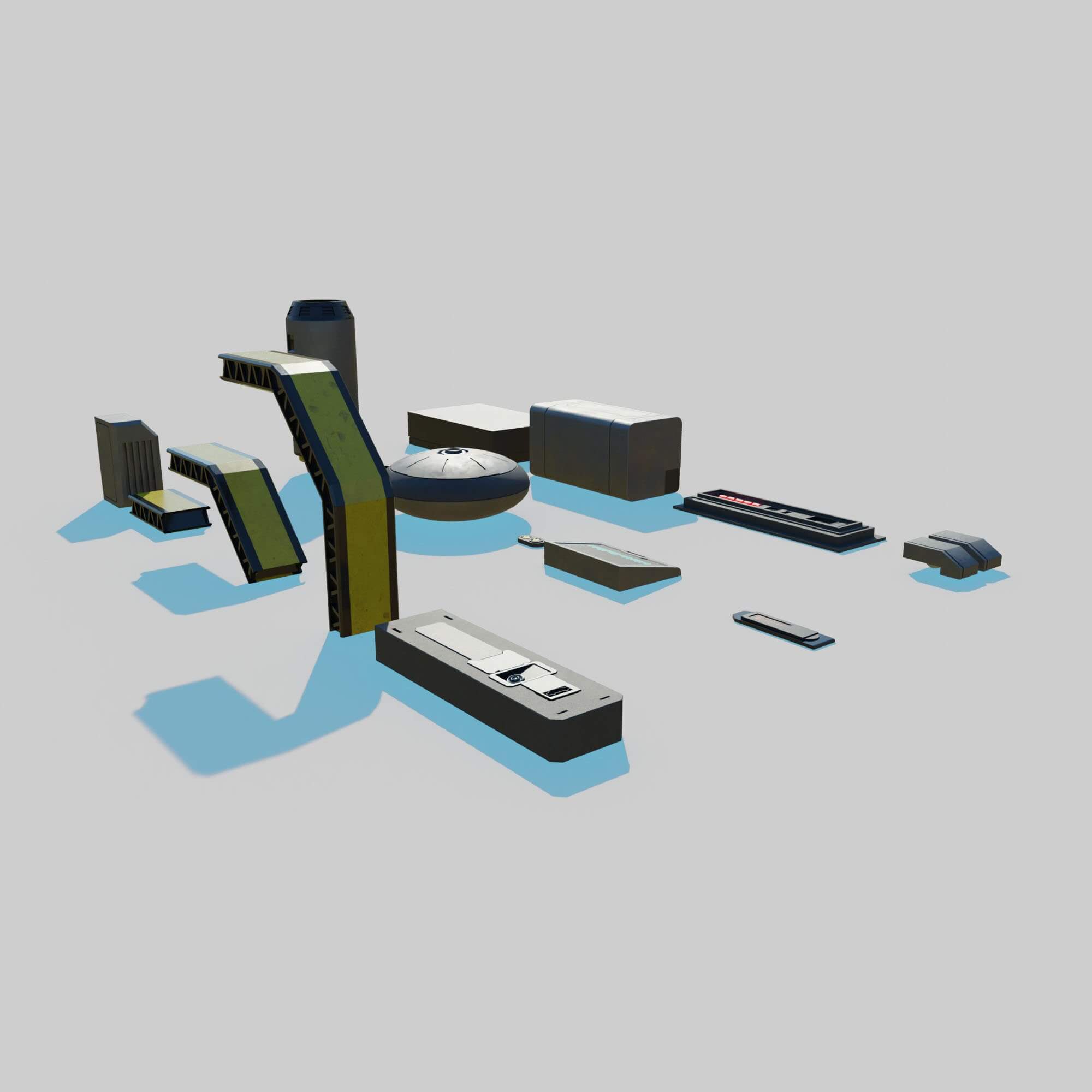 Cyberpunk Kitbash - 3D Model by kambur