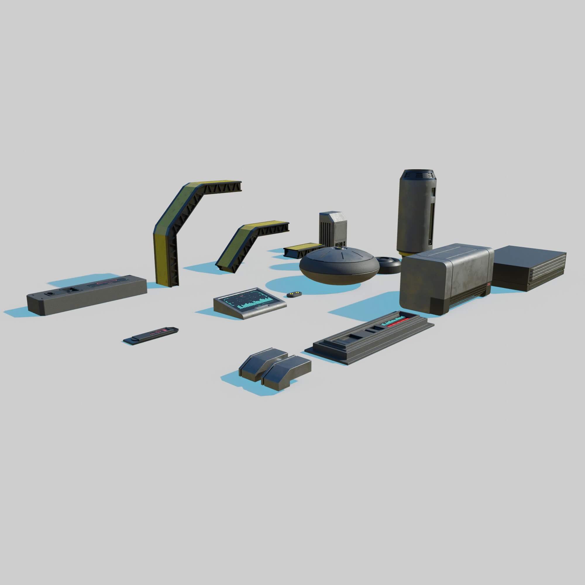 Cyberpunk Kitbash - 3D Model by kambur